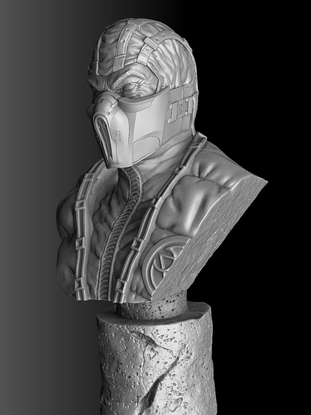 Sub-Zero Bust 1 in Mortal Kombat 3D Model by naeem32