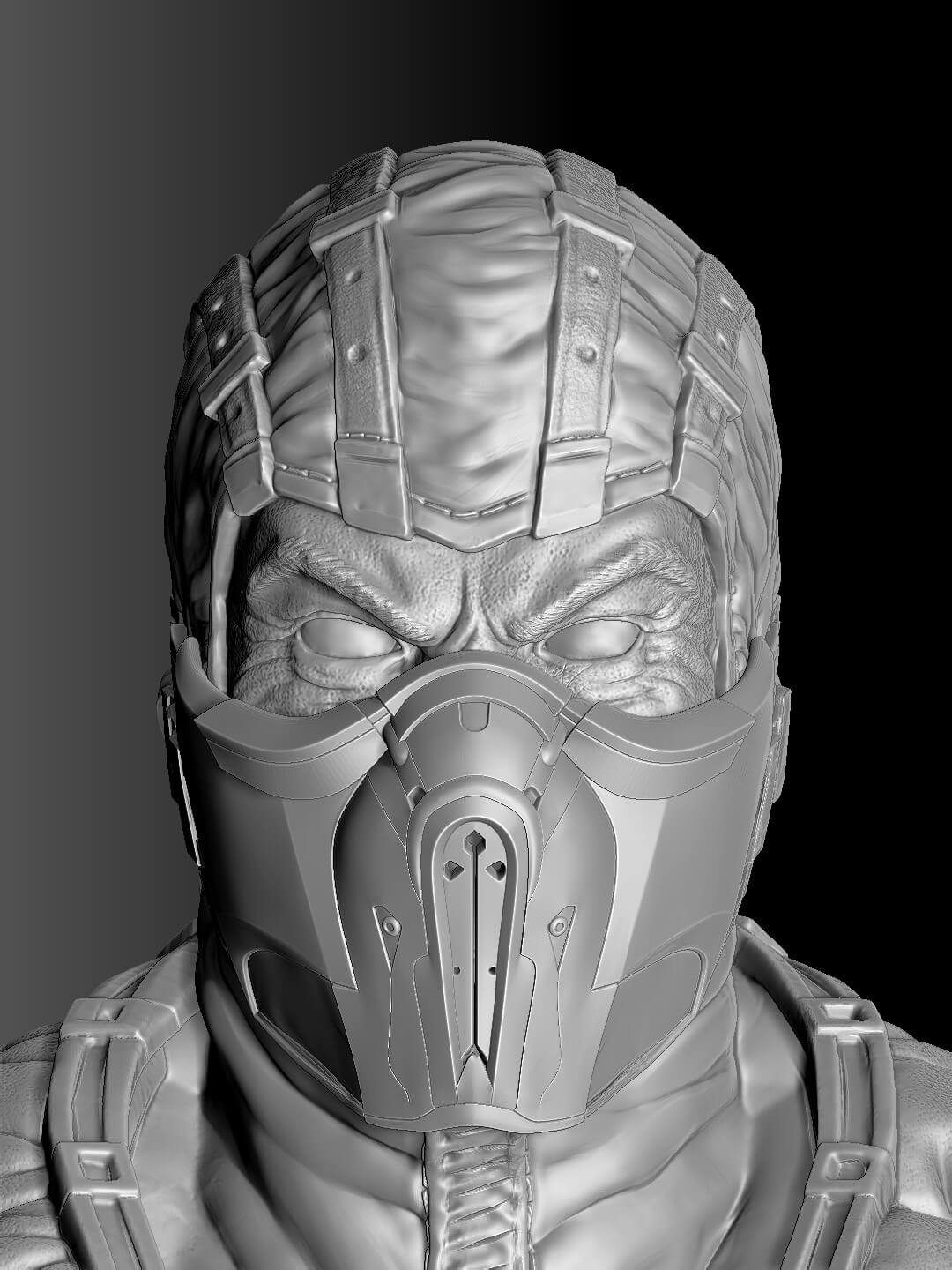 Sub-Zero Bust 1 in Mortal Kombat 3D Model by naeem32