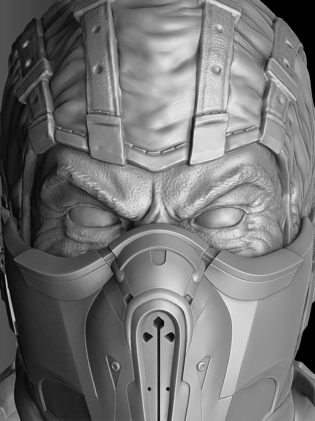 Sub-Zero Bust 1 in Mortal Kombat 3D Model by naeem32