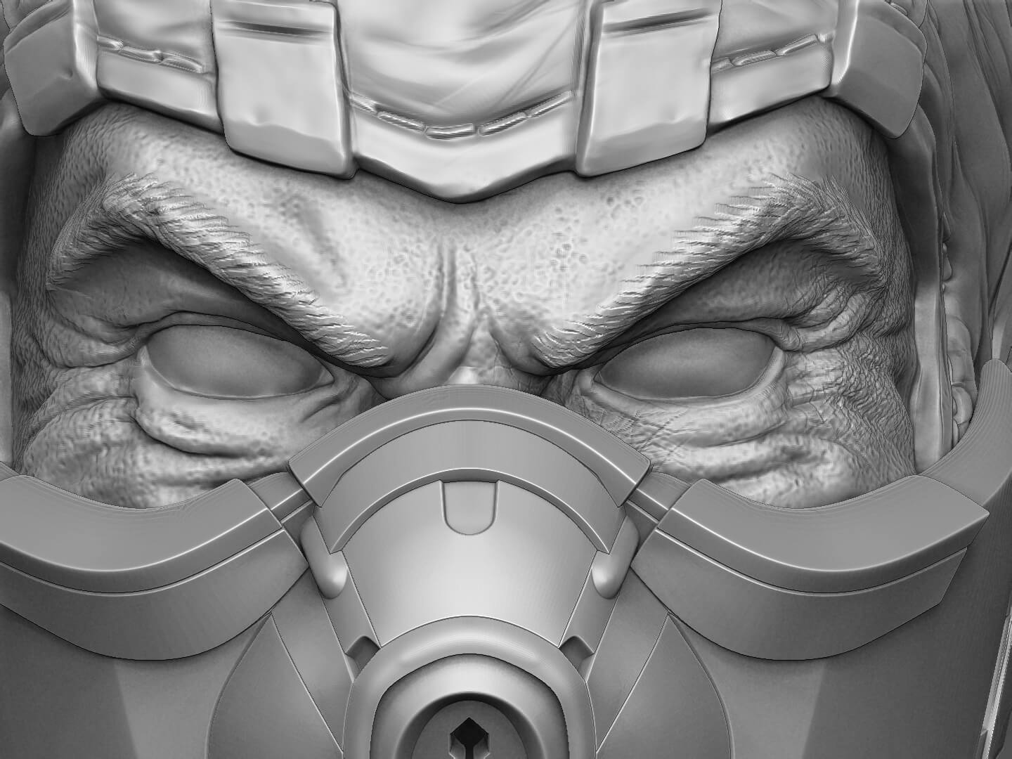 Sub-Zero Bust 1 in Mortal Kombat 3D Model by naeem32