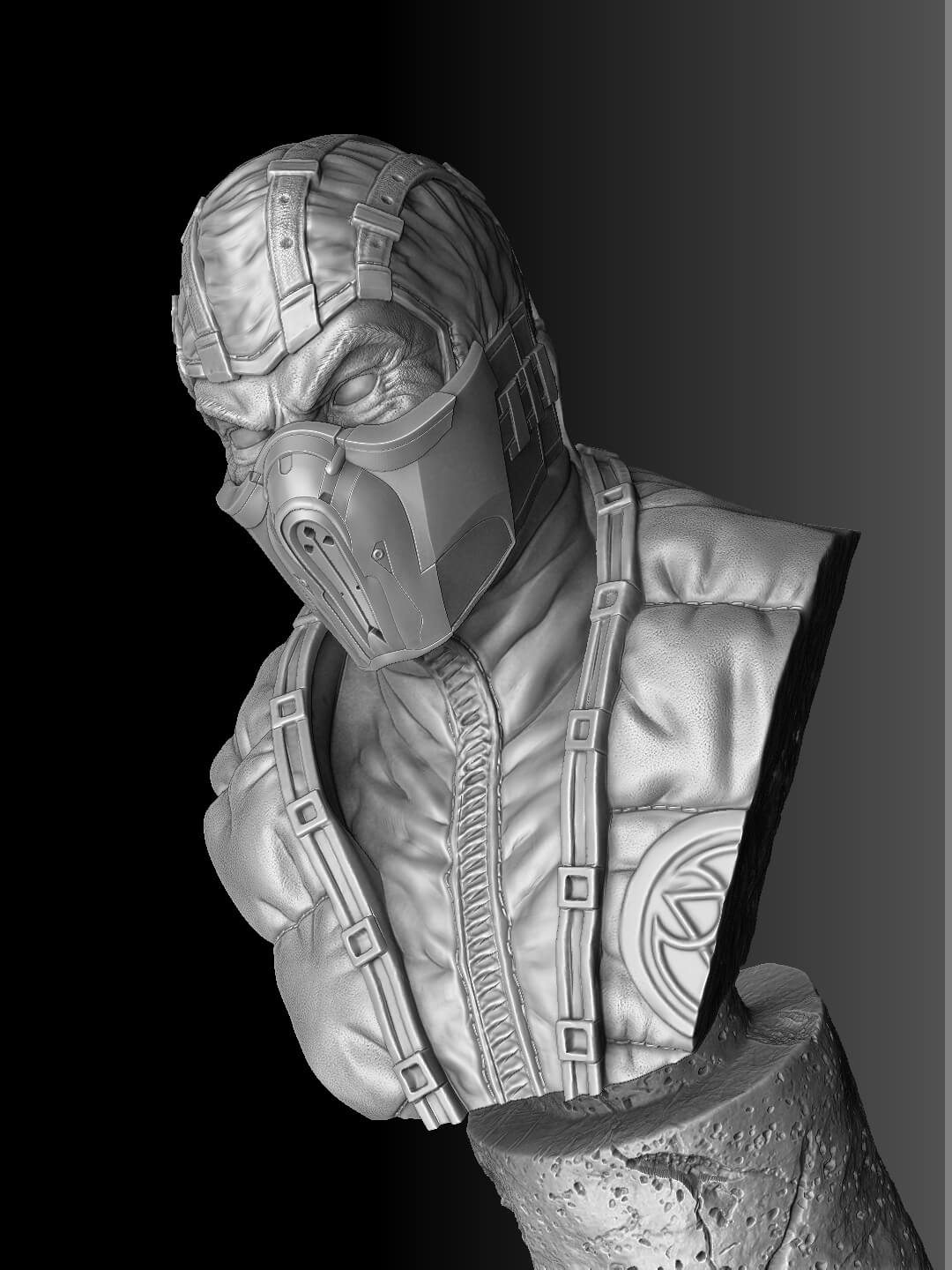 Sub-Zero Bust 1 in Mortal Kombat 3D Model by naeem32