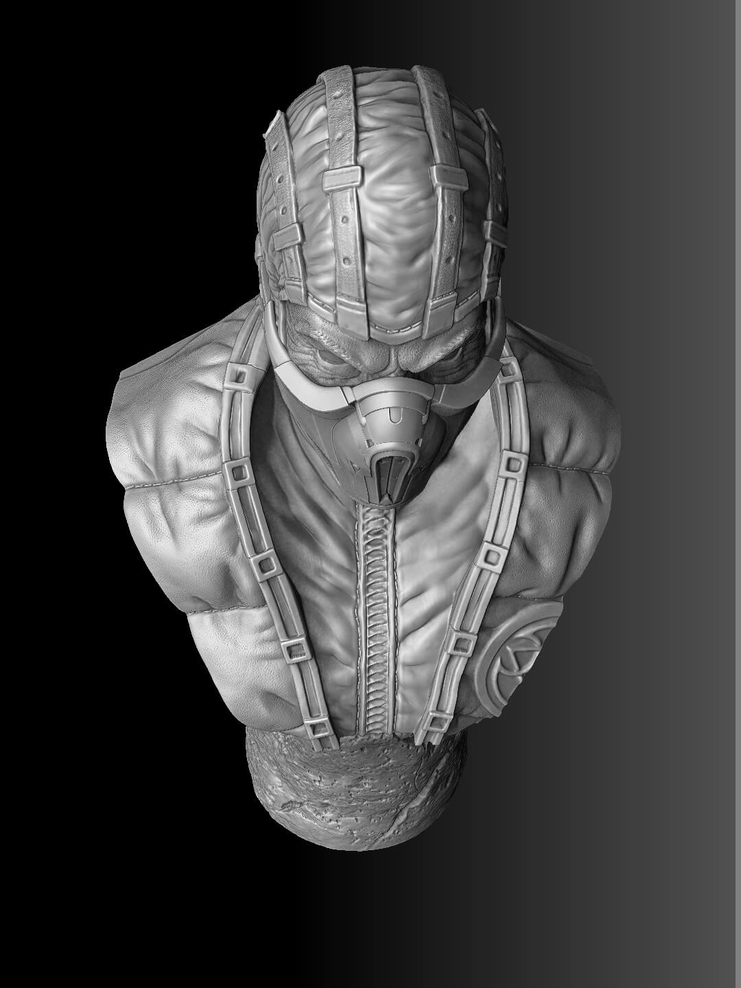 Sub-Zero Bust 1 in Mortal Kombat 3D Model by naeem32