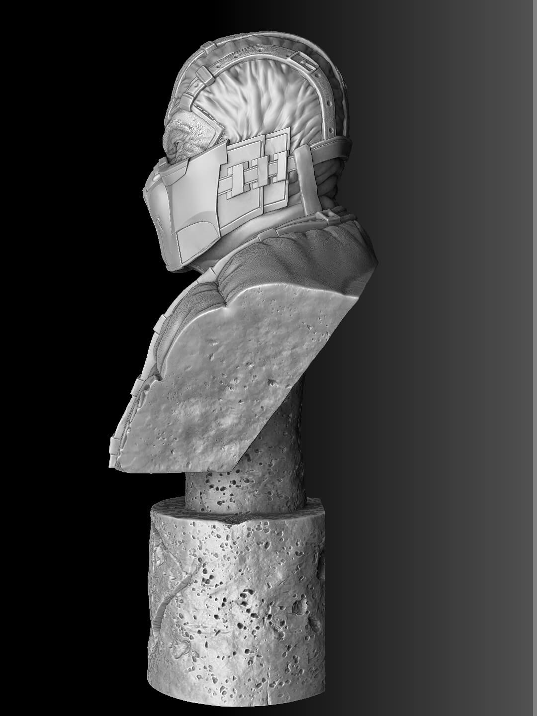 Sub-Zero Bust 1 in Mortal Kombat 3D Model by naeem32