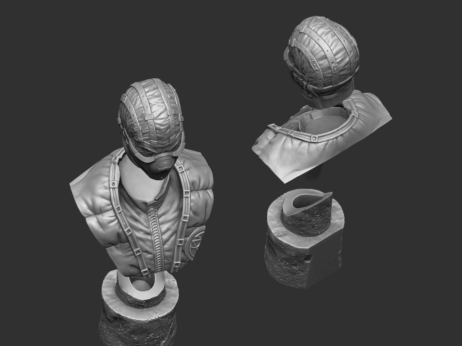 Sub-Zero Bust 1 in Mortal Kombat 3D Model by naeem32