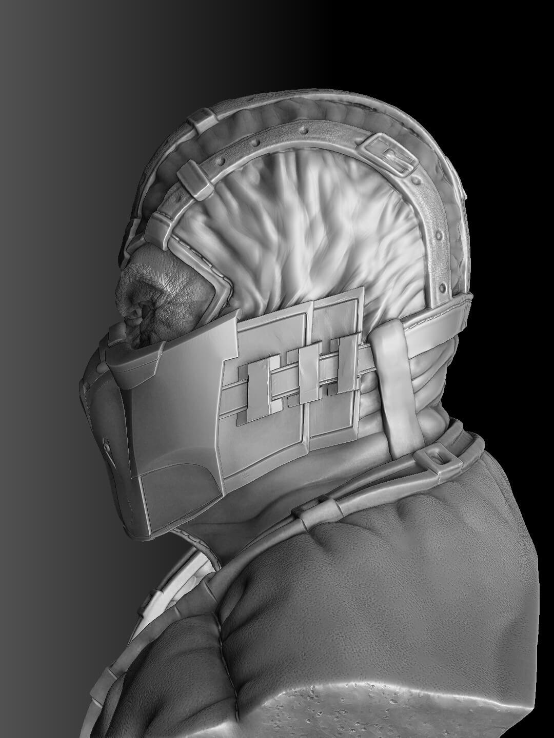 Sub-Zero Bust (2 Masks Options) in Mortal Kombat 3D Model by naeem32