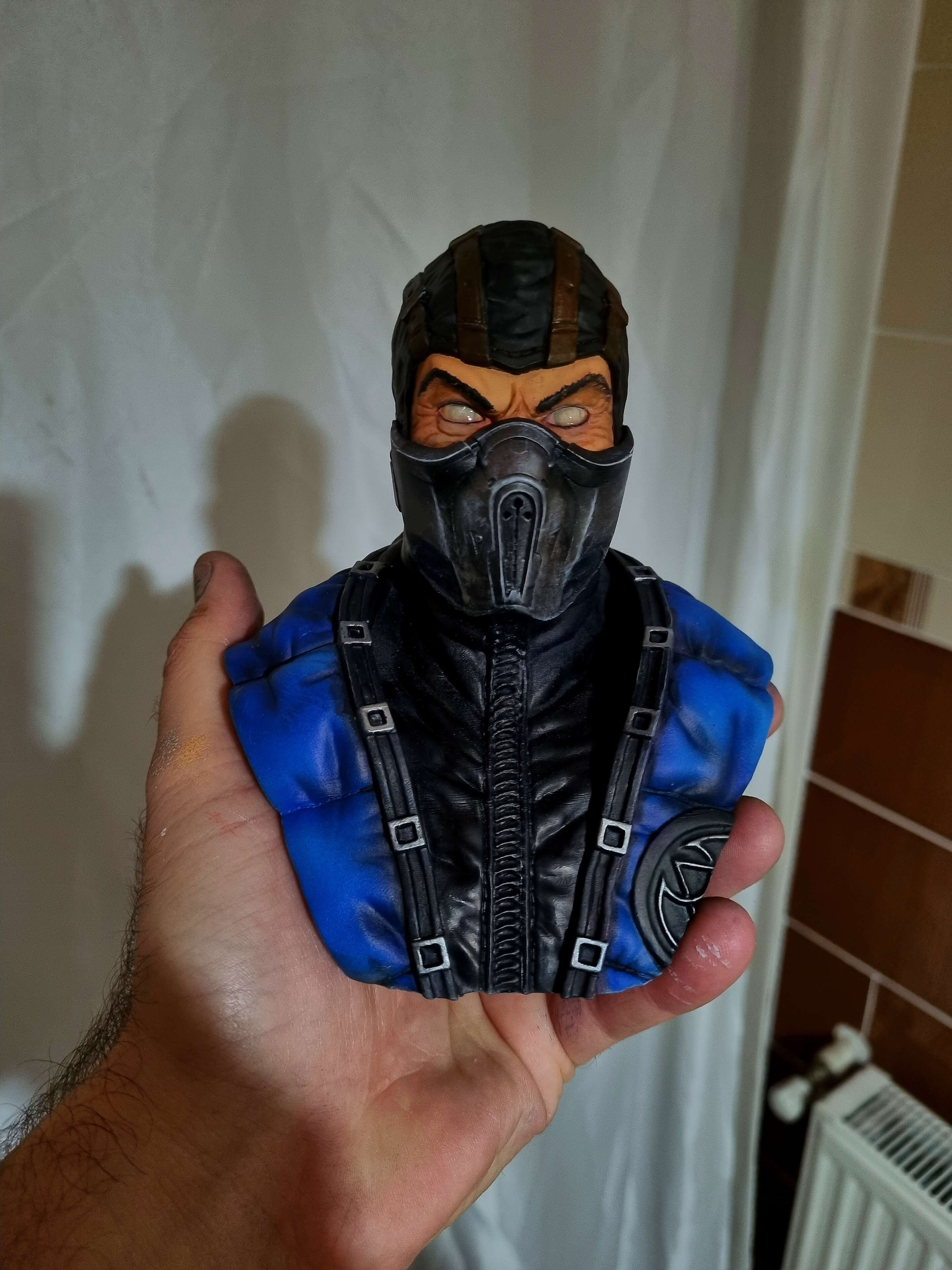 Sub-Zero Bust (2 Masks Options) in Mortal Kombat 3D Model by naeem32