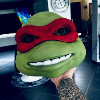 Teenage Mutant Ninja Turtles (4 Options Masks) - 3D Model by naeem32