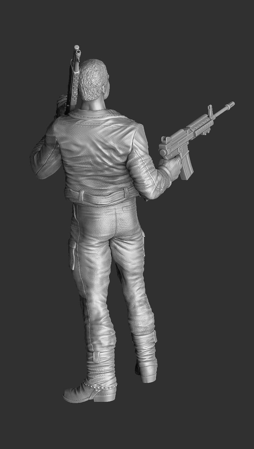 Terminator T-800 Full Height (4 Head Options) 3D Model by naeem32