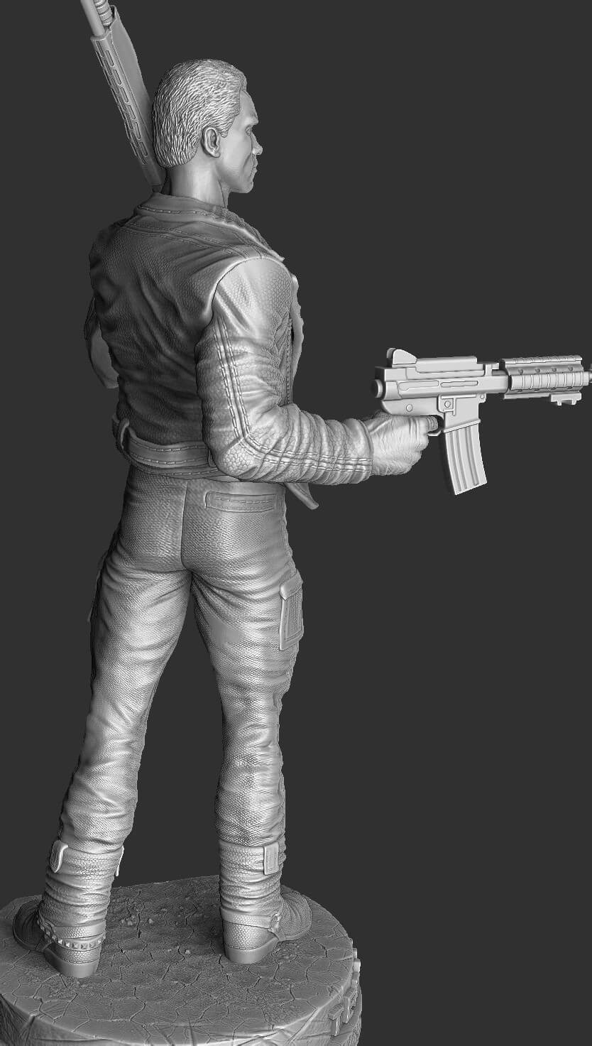 Terminator T-800 Full Height (4 Head Options) 3D Model by naeem32