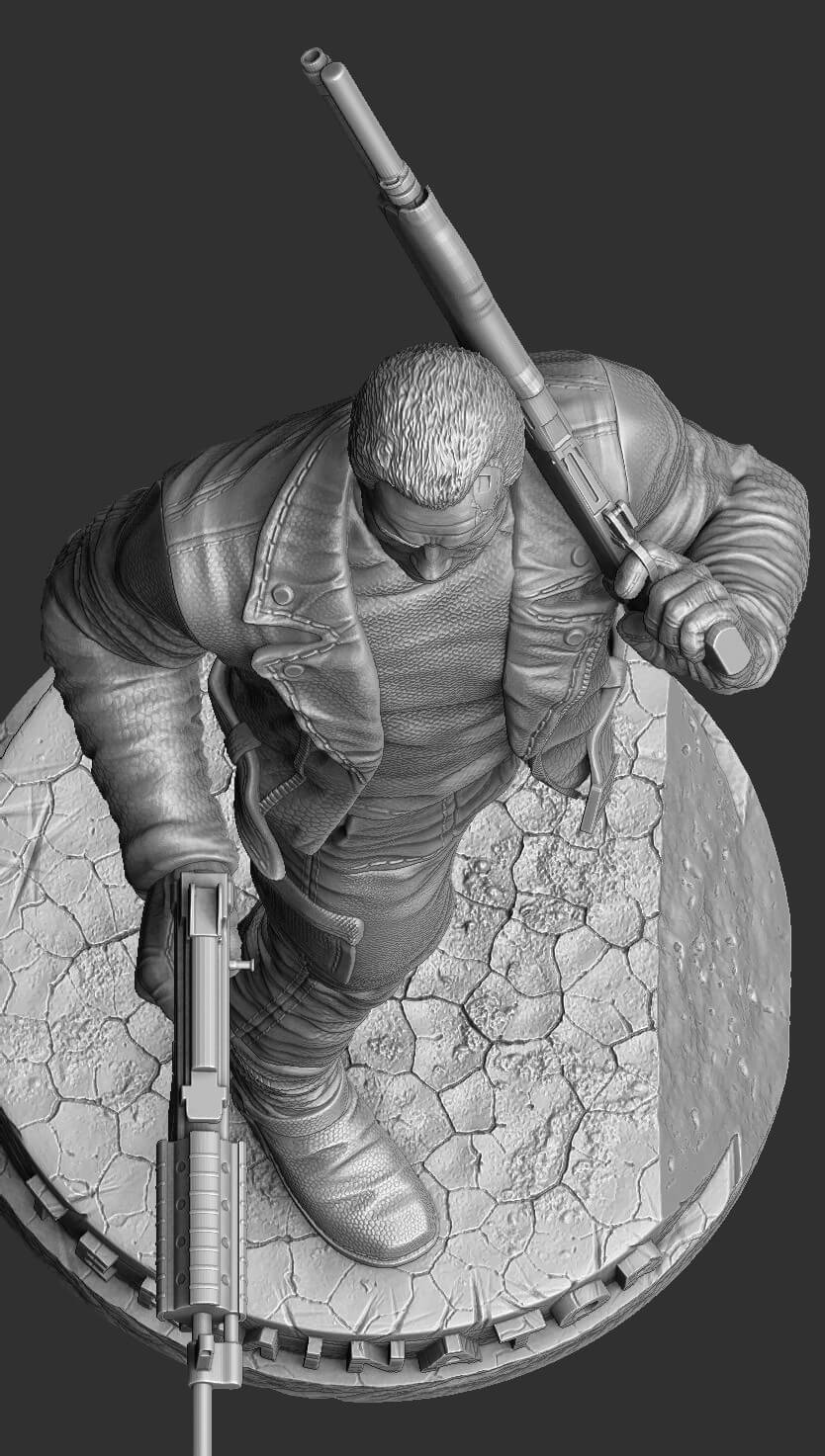 Terminator T-800 Full Height (4 Head Options) 3D Model by naeem32