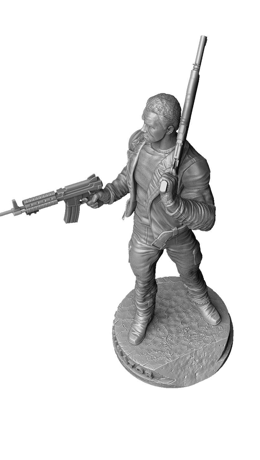 Terminator T-800 Full Height (4 Head Options) 3D Model by naeem32