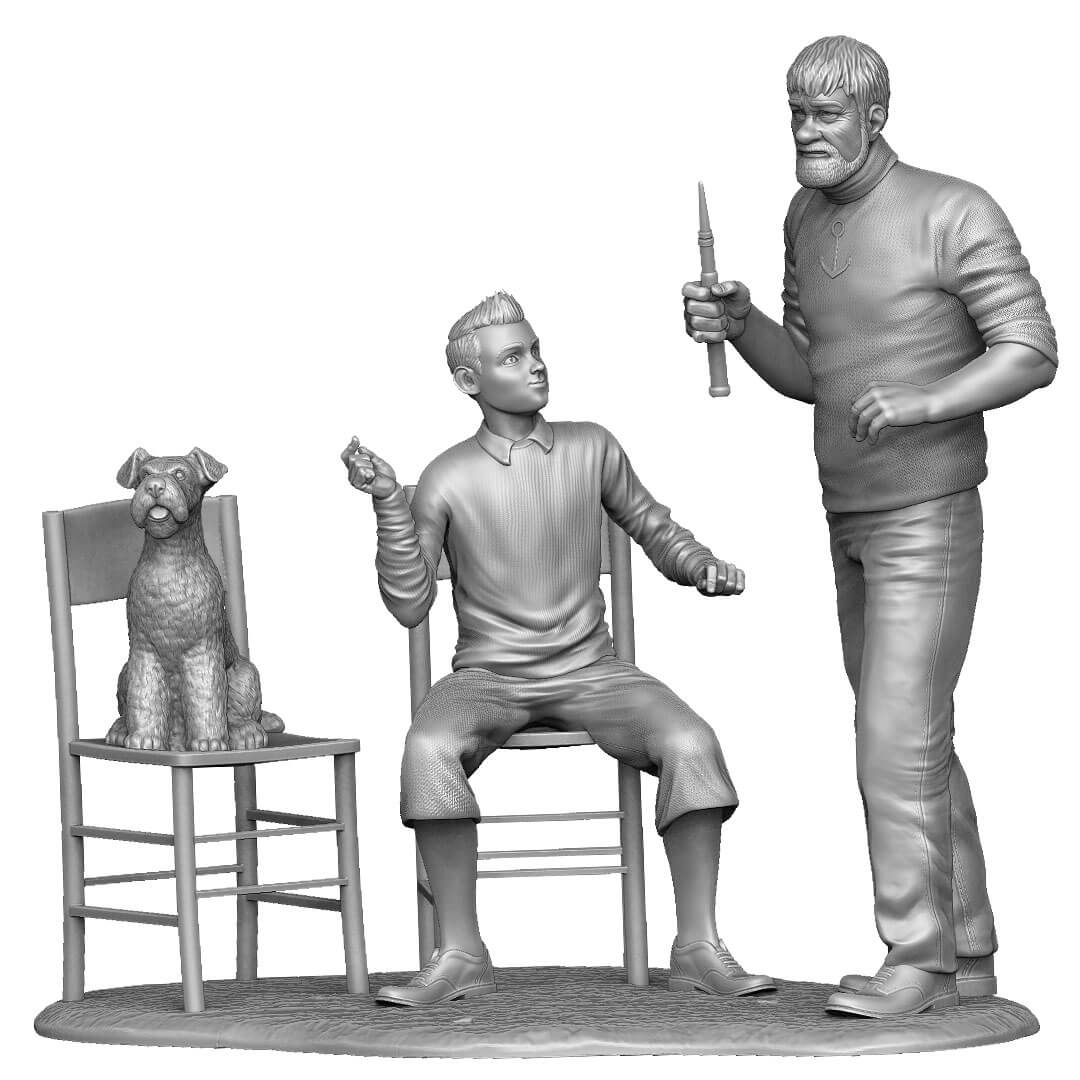 The Adventures of Tintin for 3D Printing by naeem32