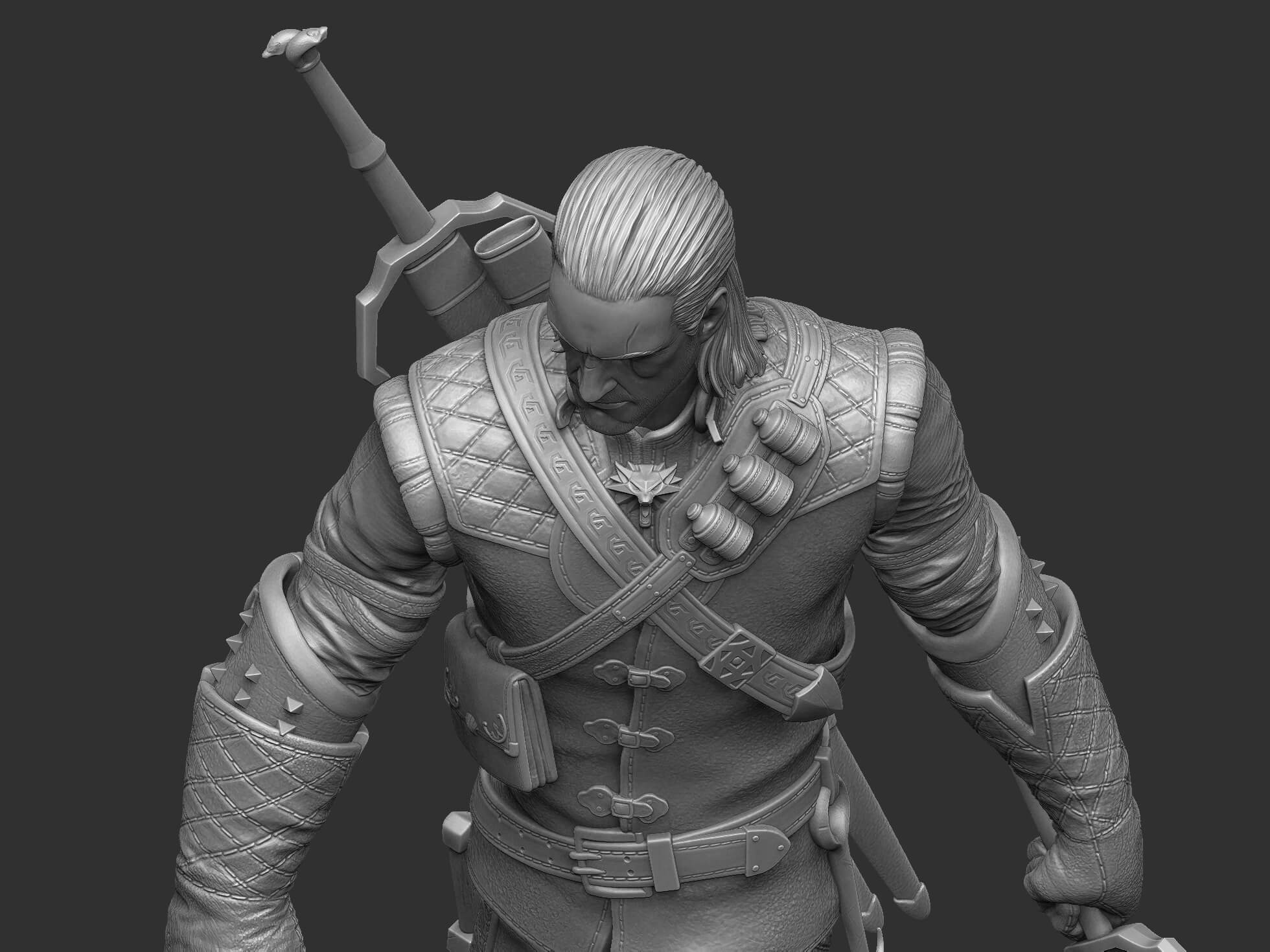 The Witcher Geralt 3 of Rivia - 3D Model by naeem32