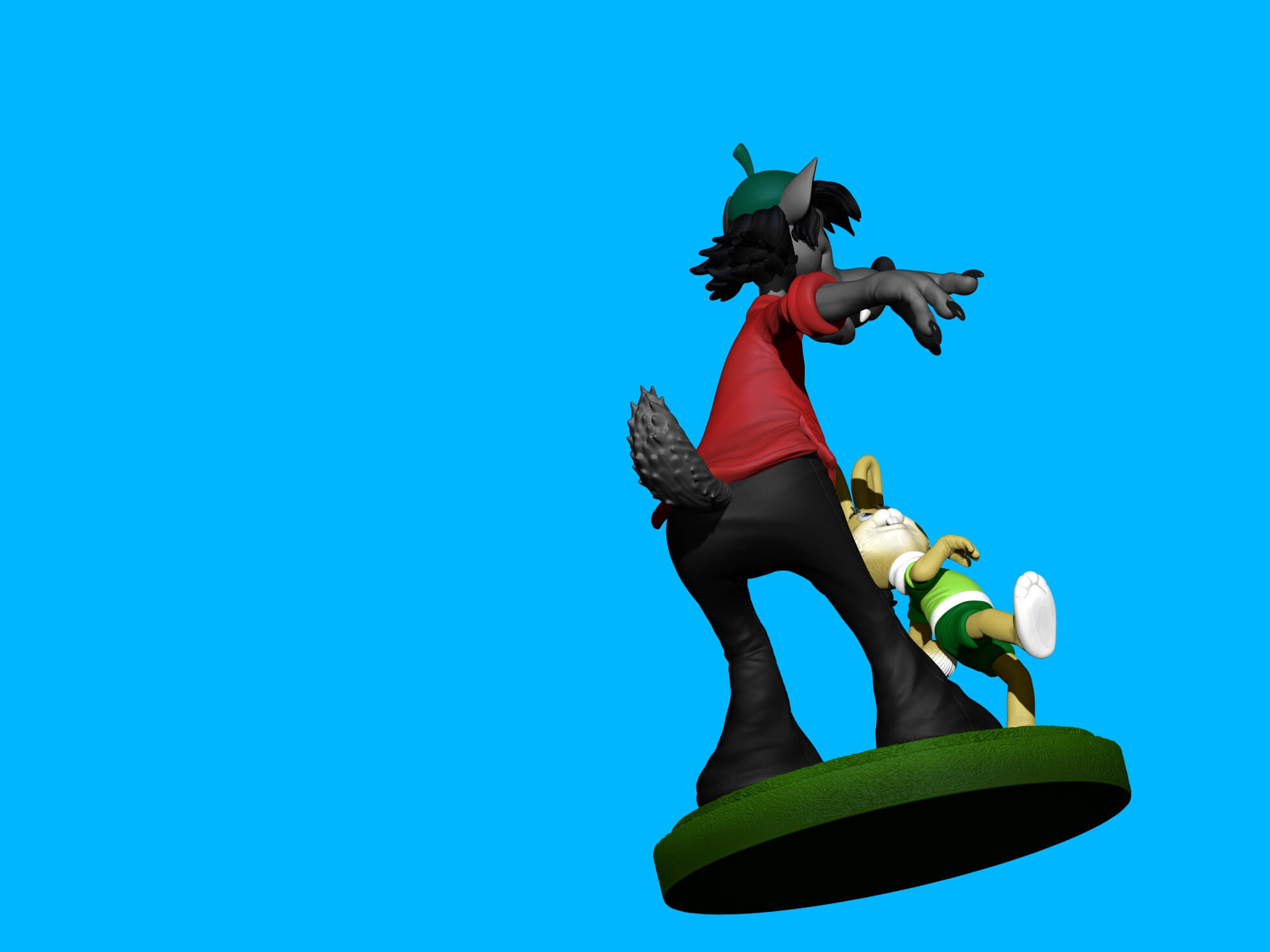 The Wolf and The Hare From The Cartoons "Well, Wait - 3D Model by naeem32