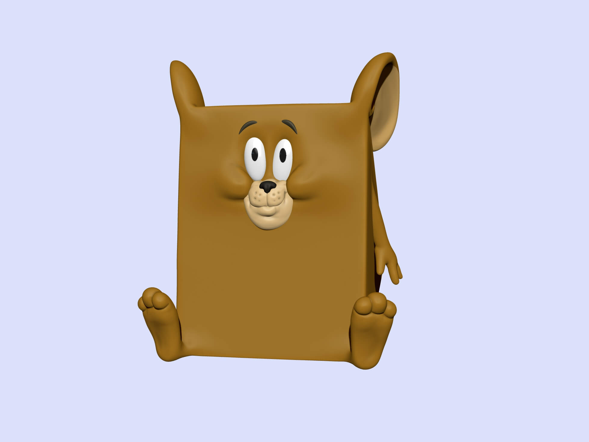 Triangle Mouse Jerry - 3D Model by naeem32