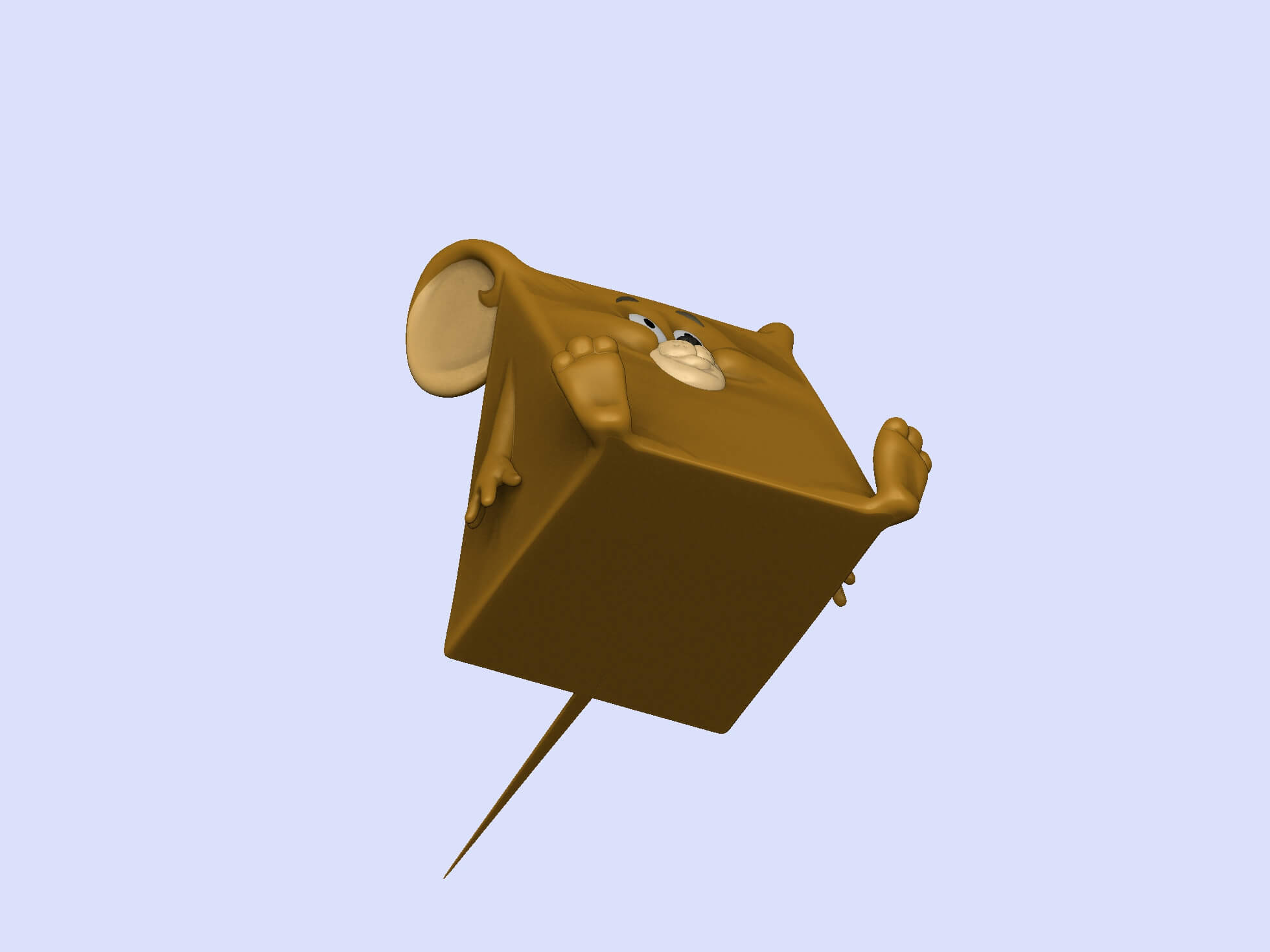 Triangle Mouse Jerry - 3D Model by naeem32