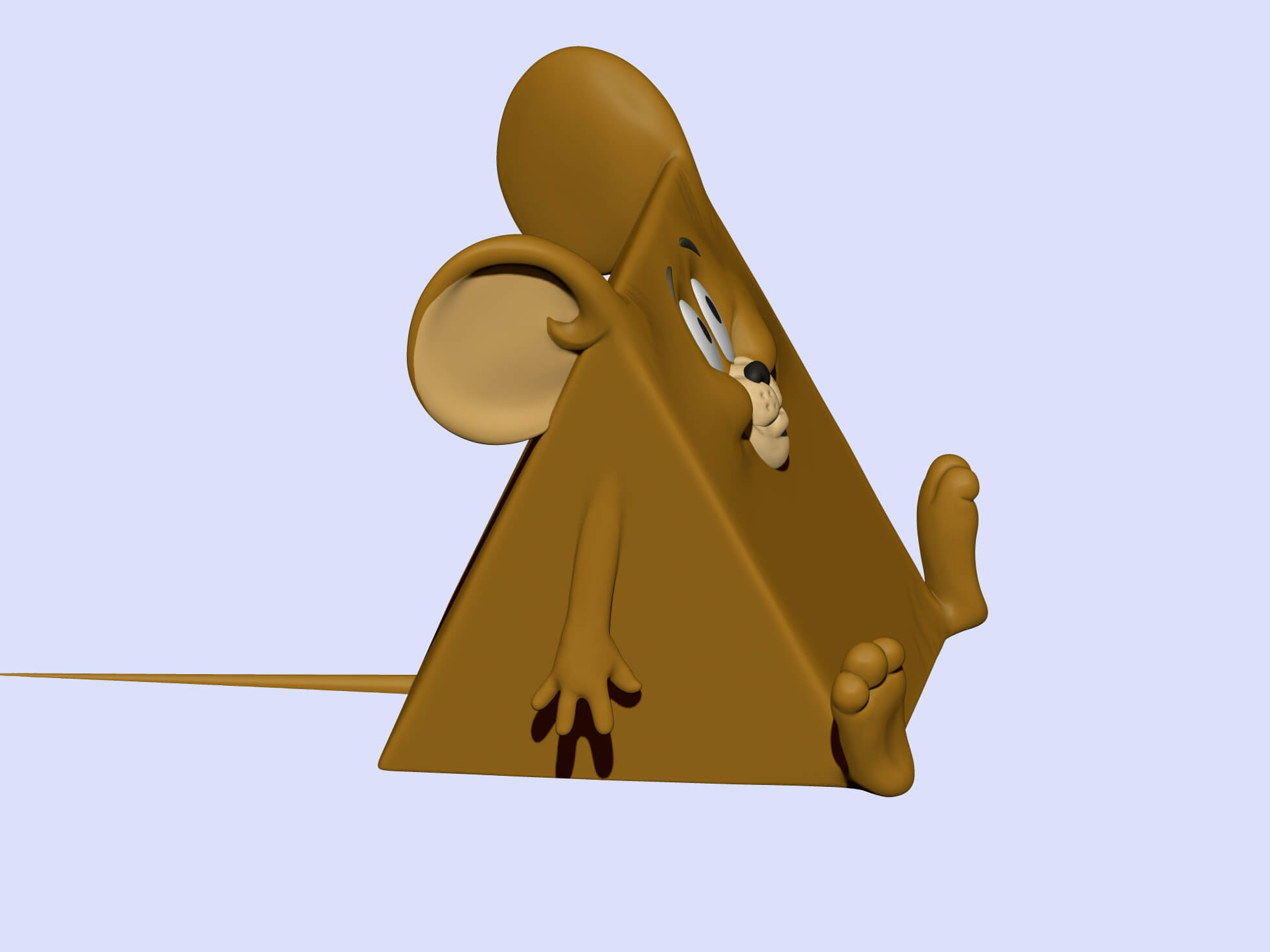 Triangle Mouse Jerry - 3D Model by naeem32