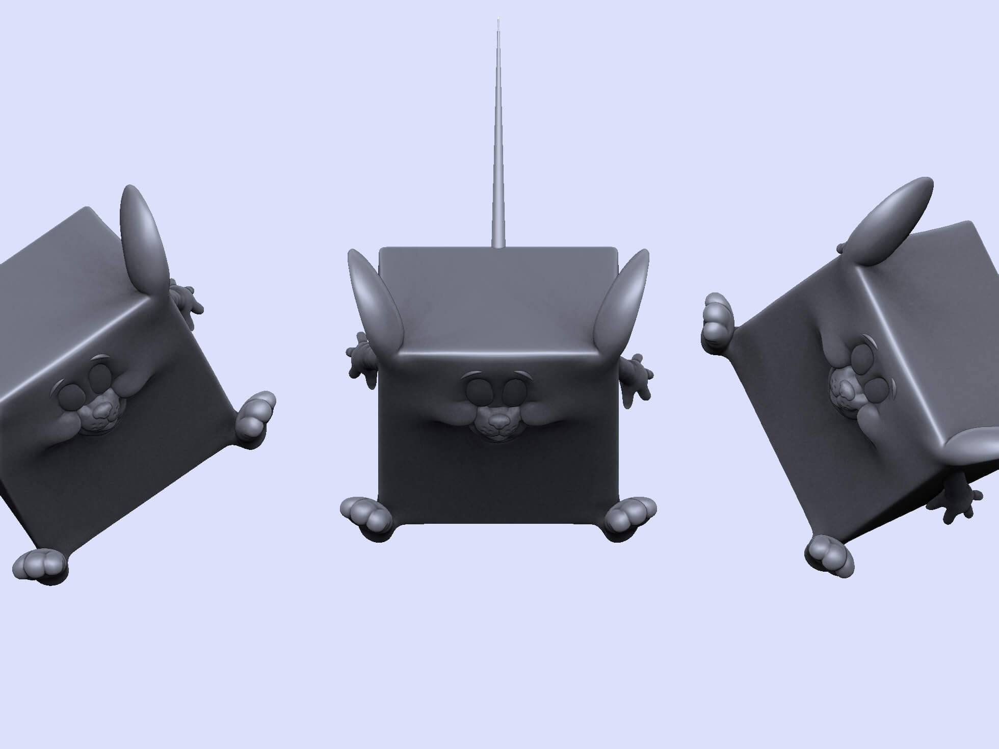 Triangle Mouse Jerry - 3D Model by naeem32