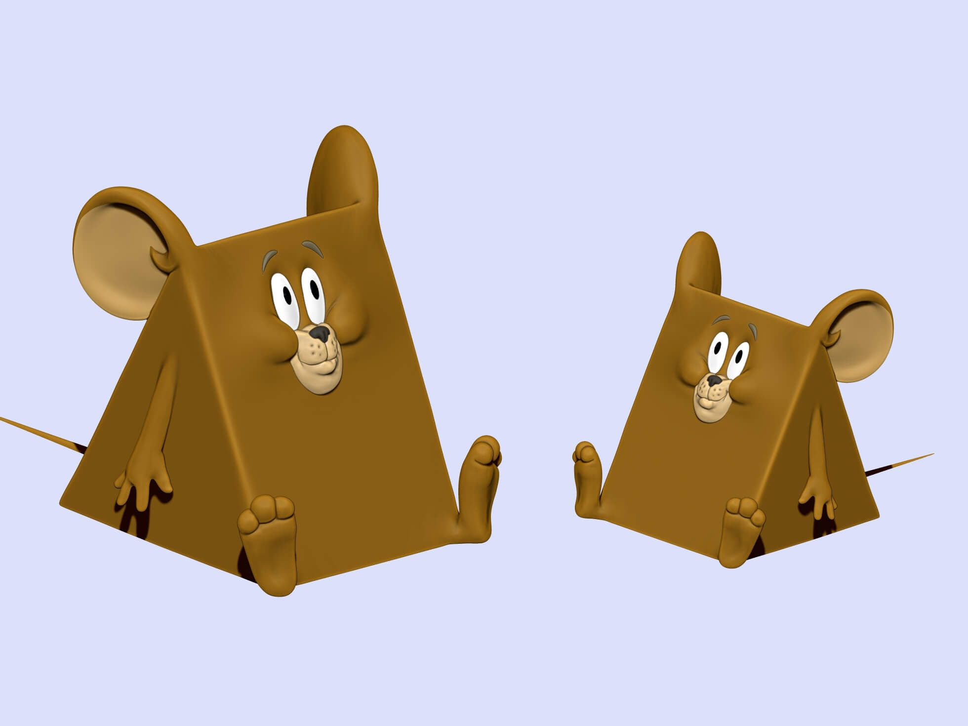 Triangle Mouse Jerry - 3D Model by naeem32