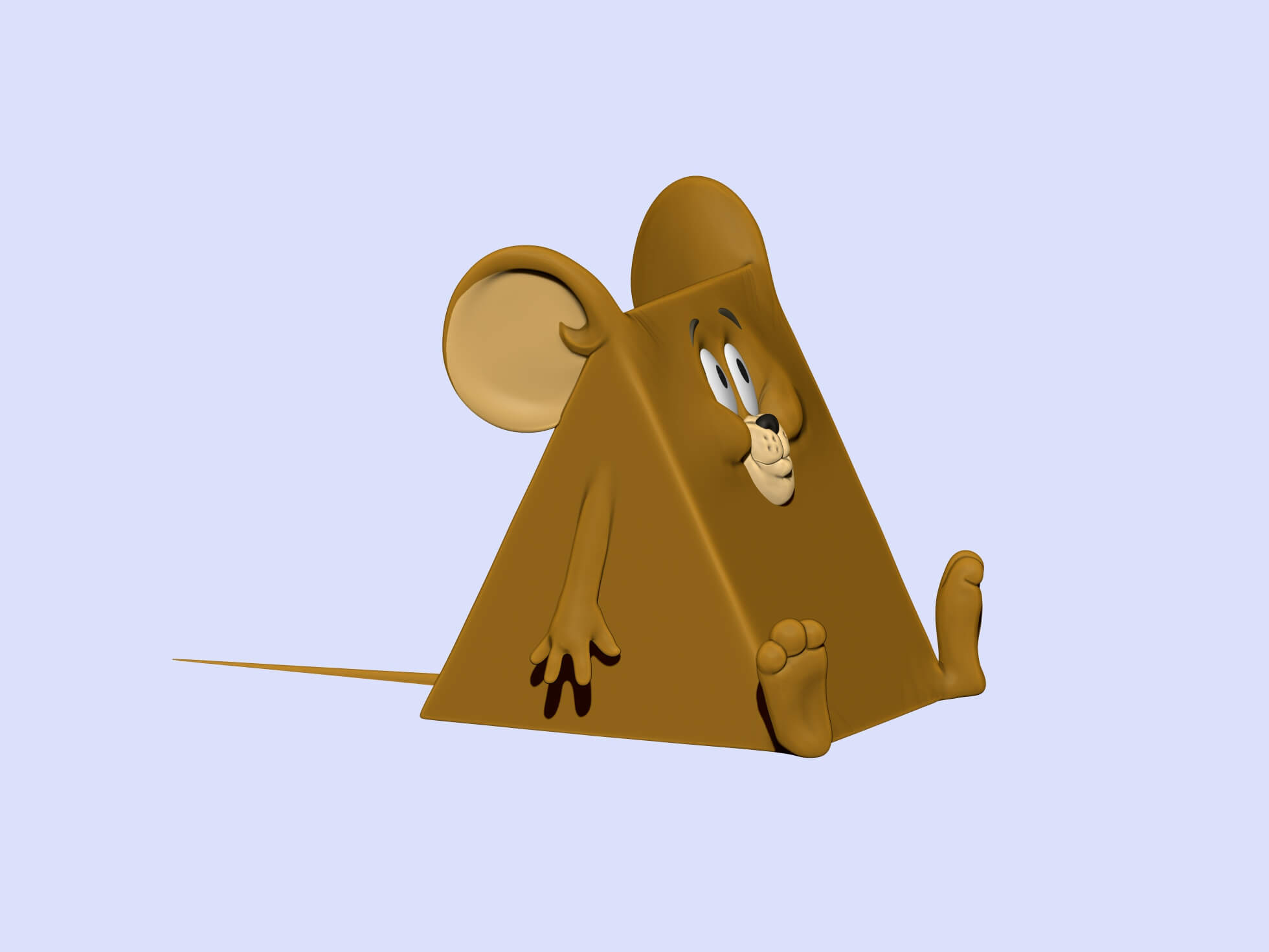 Triangle Mouse Jerry - 3D Model by naeem32
