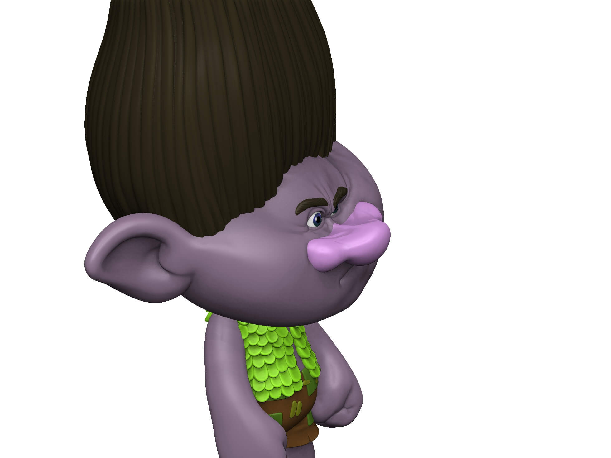 Troll Angry Branch - 3D Model by naeem32