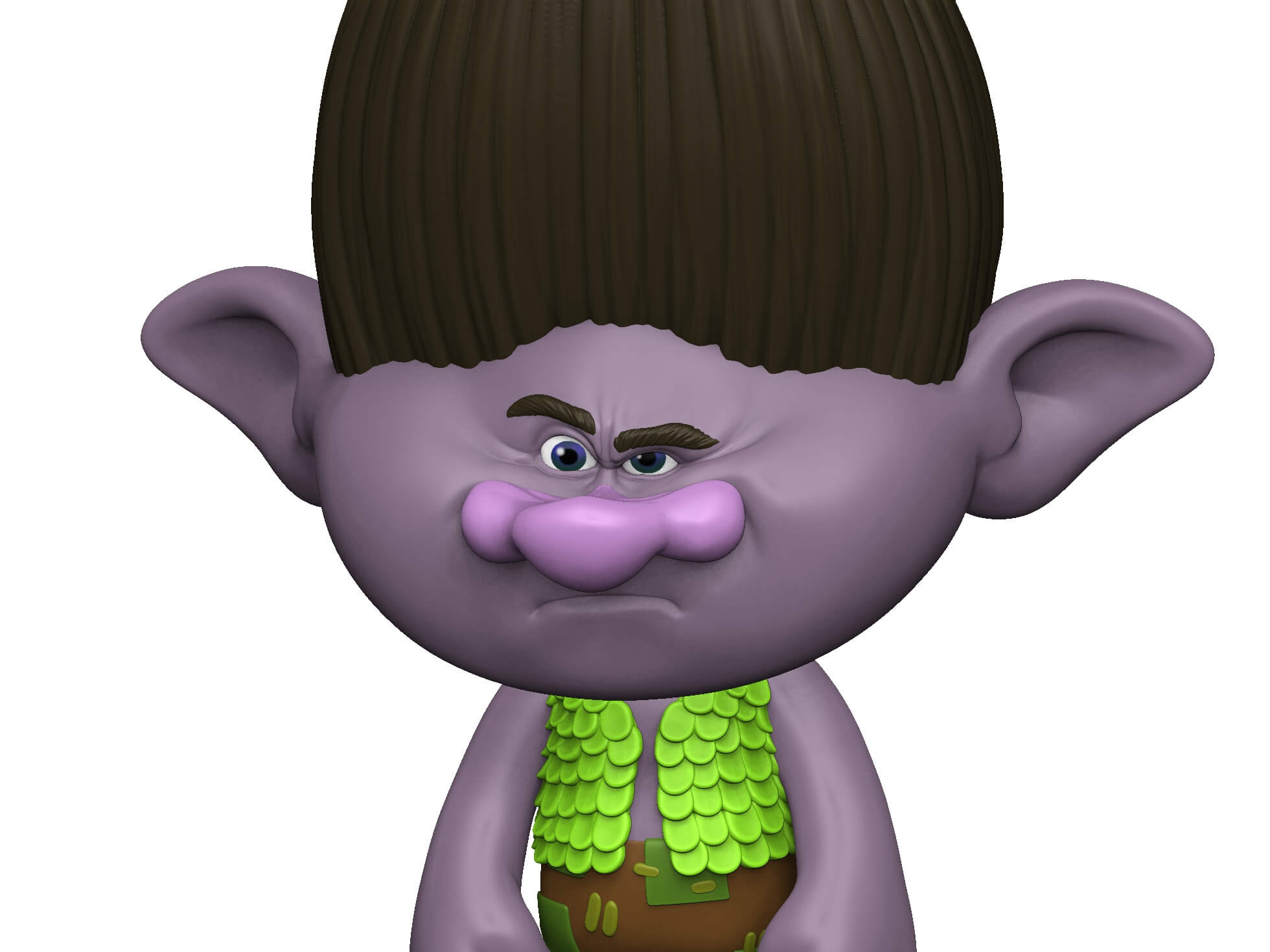 Trolls. Poppy Sings To Angry Branch - 3D Model by naeem32