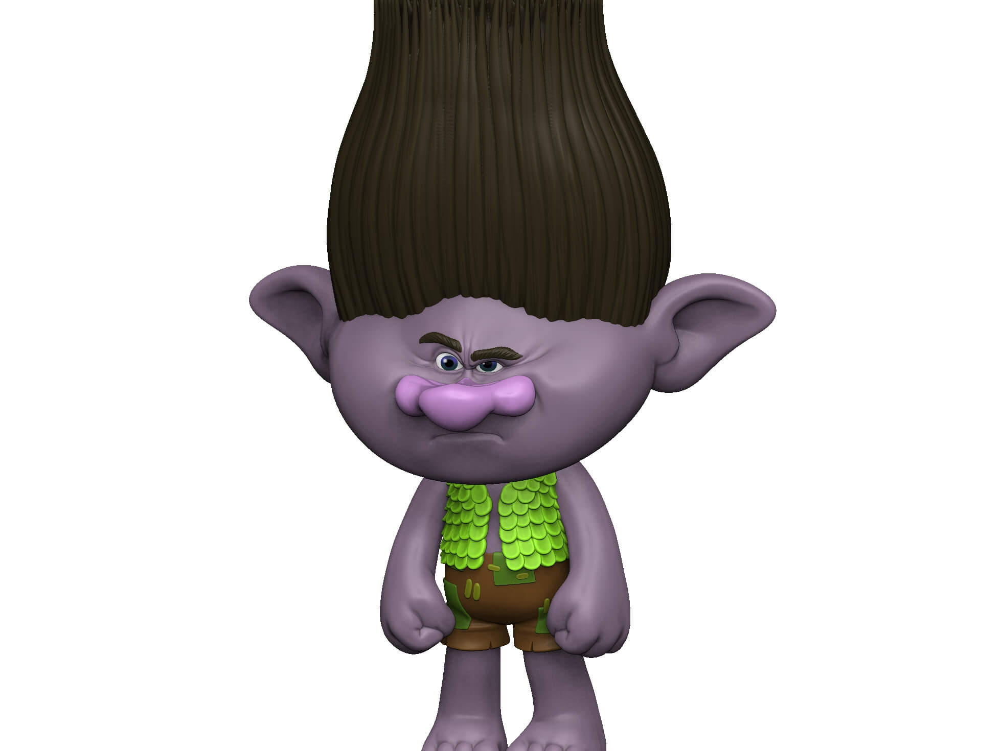 Trolls. Poppy Sings To Angry Branch - 3D Model by naeem32