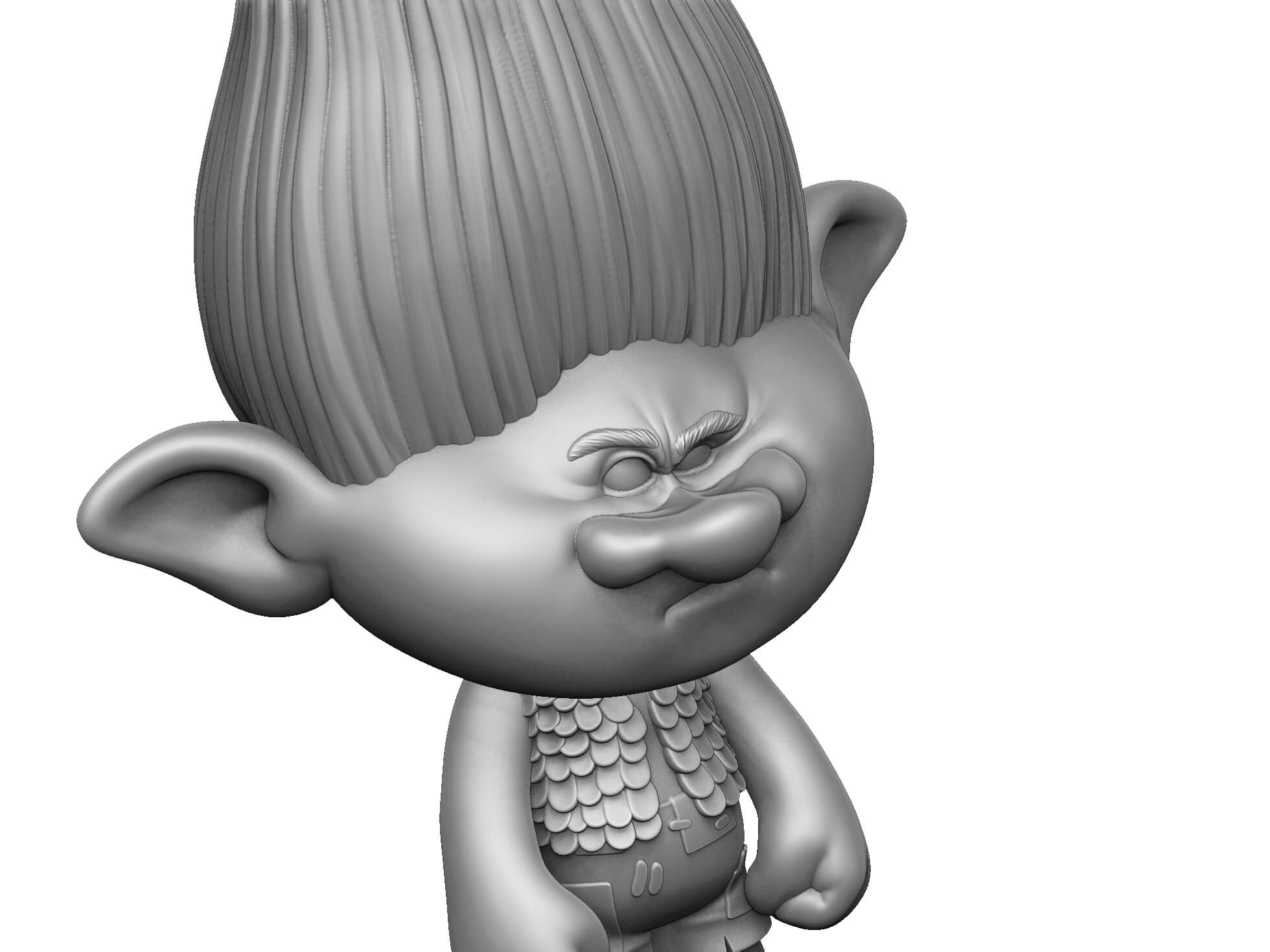 Trolls. Poppy Sings To Angry Branch - 3D Model by naeem32