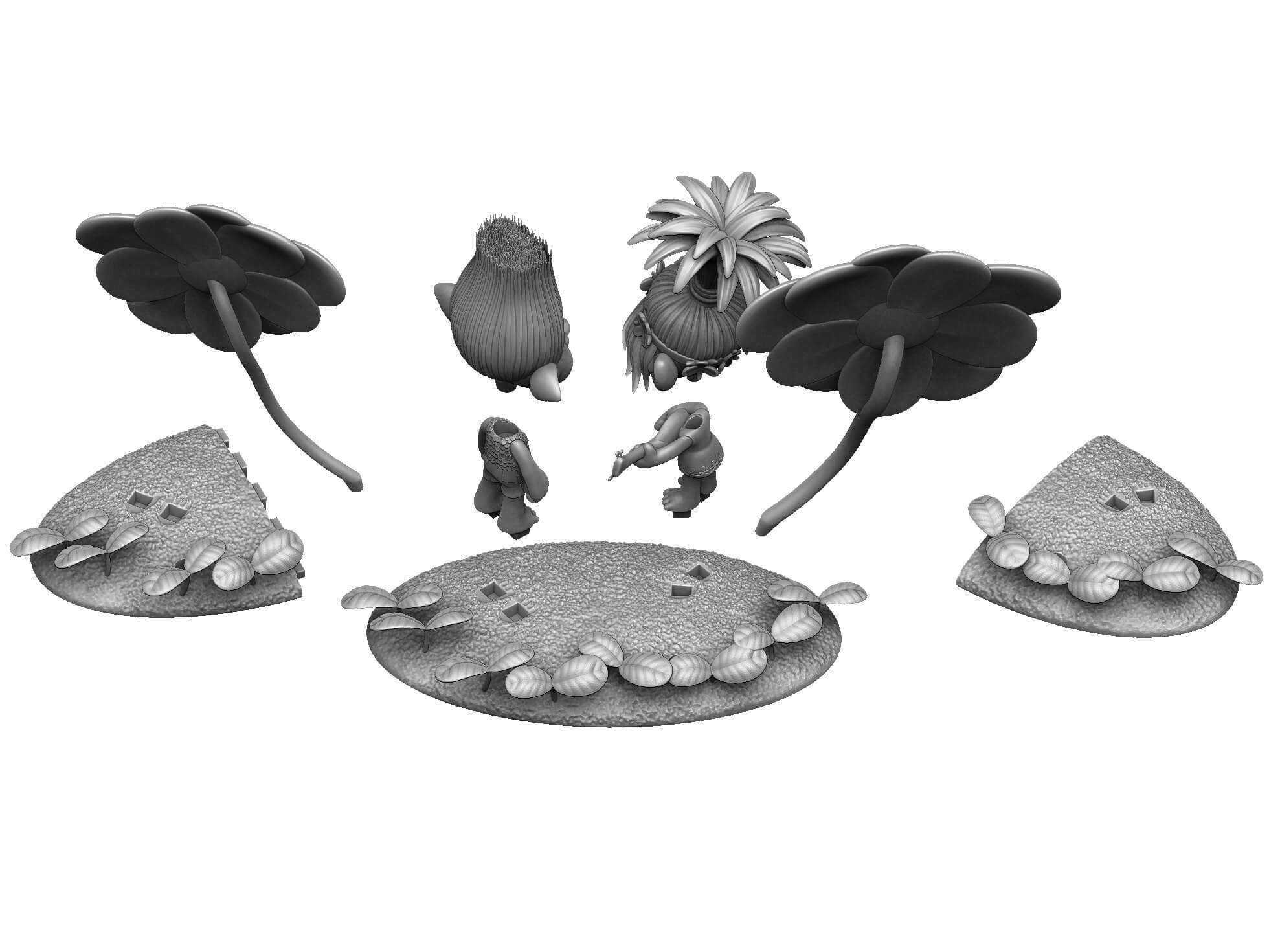 Trolls. Poppy Sings To Angry Branch - 3D Model by naeem32