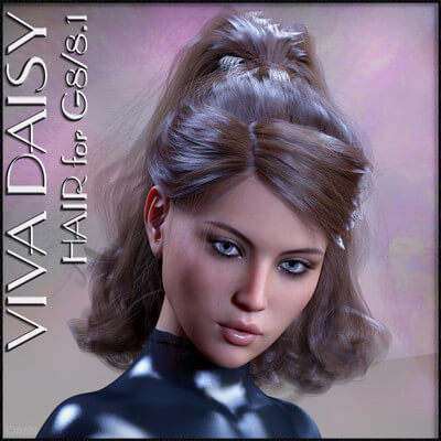 Viva Daisy Hair for Genesis 8 and 8.1 - Daz Content by NaIv