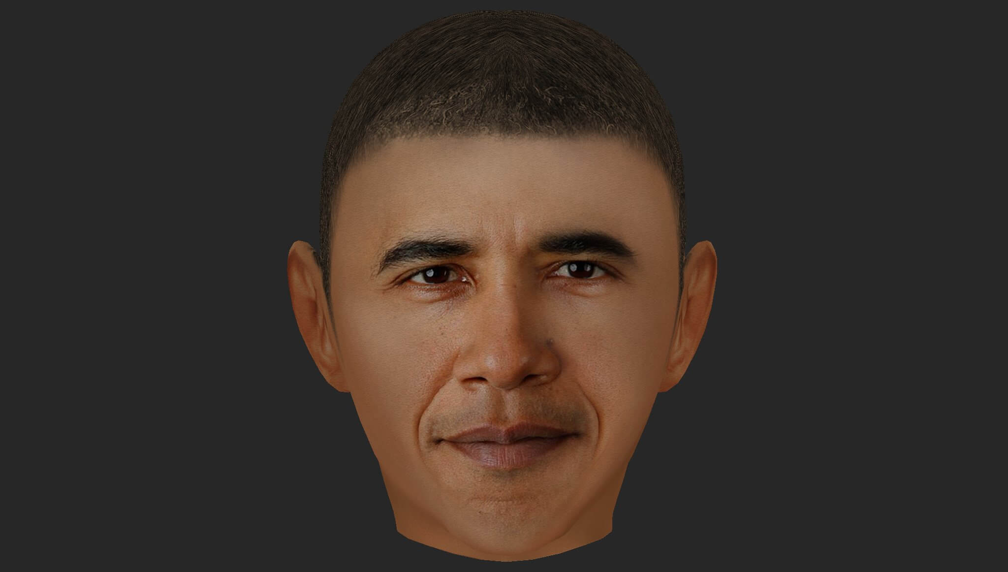 Barack Obama Head - 3D Model by Nammichael
