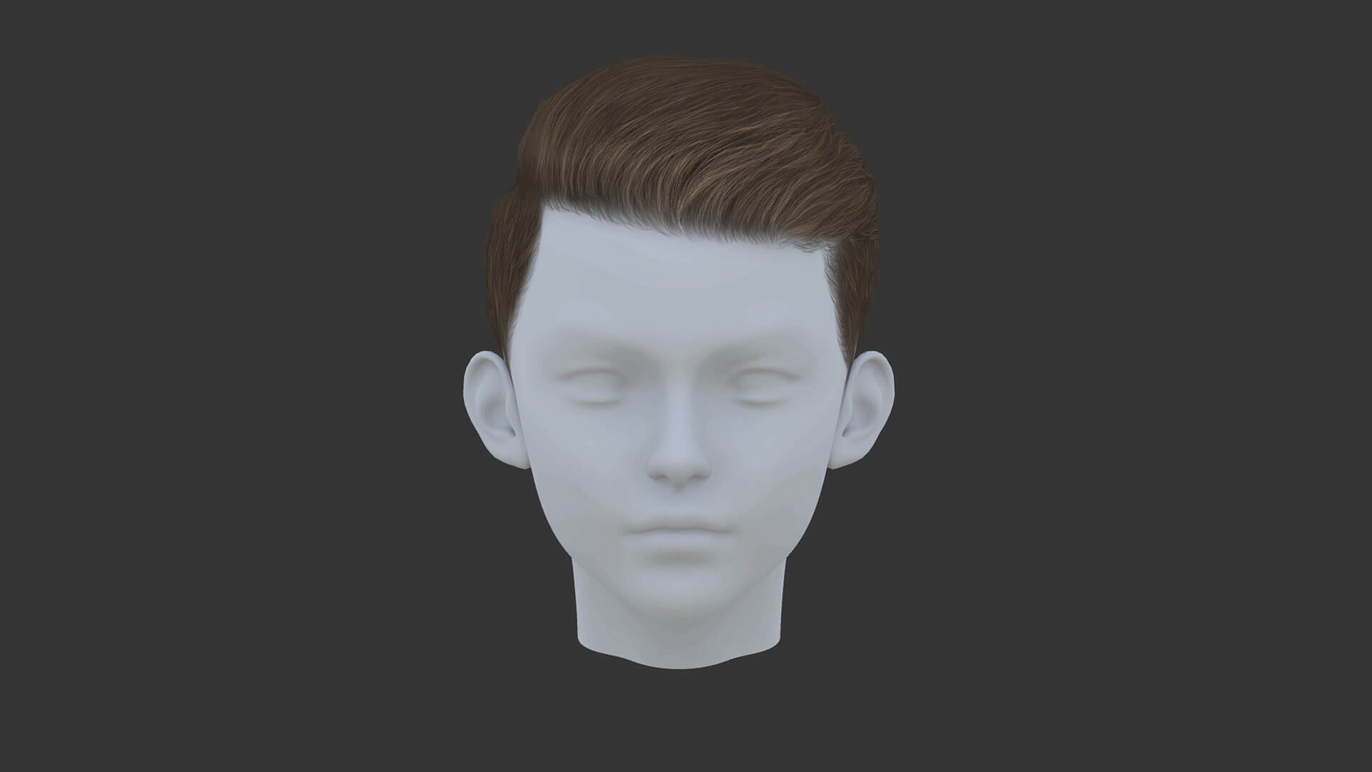 3D Polygon Hair for Game Low Poly 1 by Nammichael