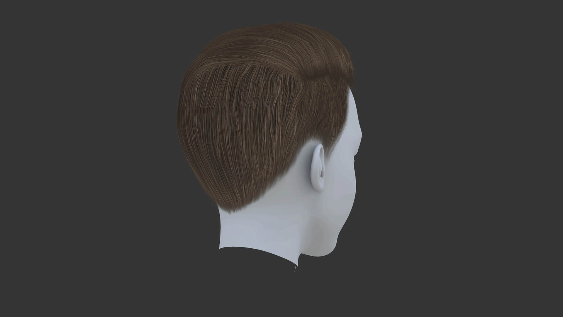 3D Polygon Hair for Game Low Poly 1 by Nammichael