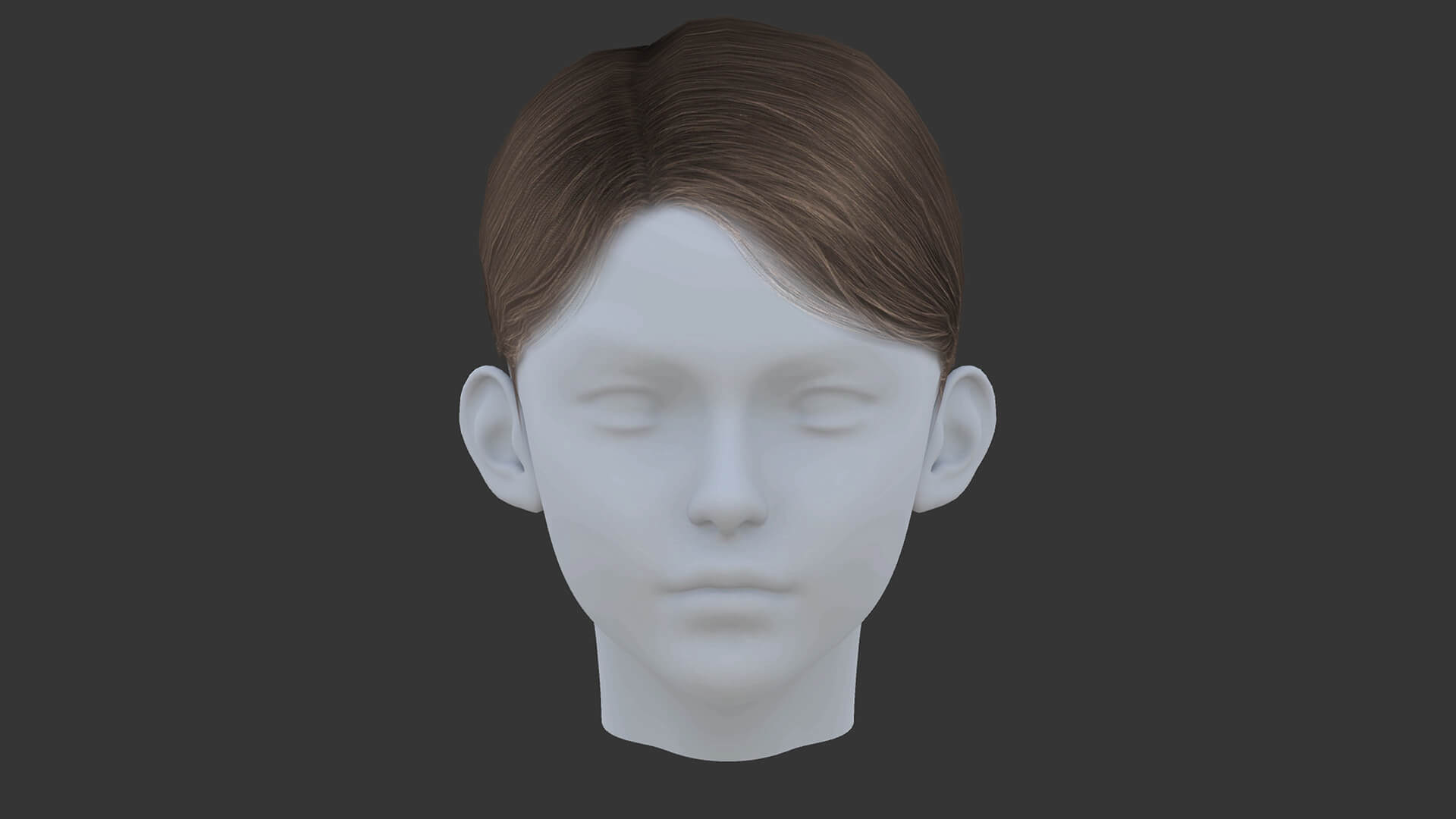 3D Polygon Hair for Game Low Poly by Nammichael