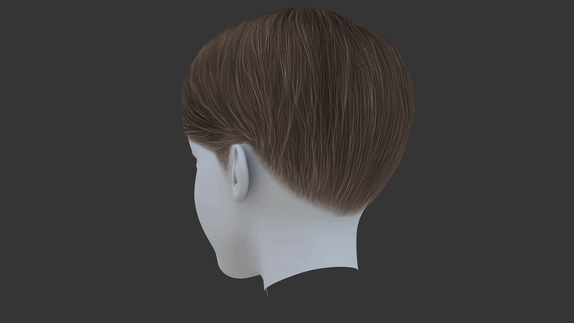 3D Polygon Hair for Game Low Poly by Nammichael