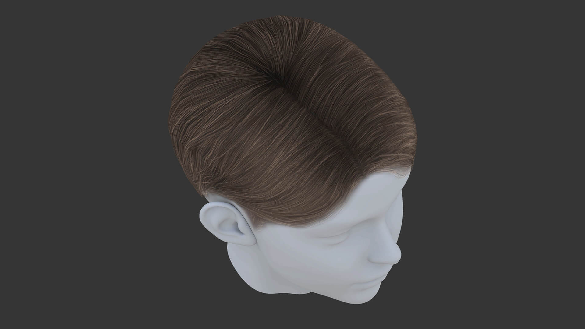 3D Polygon Hair for Game Low Poly by Nammichael