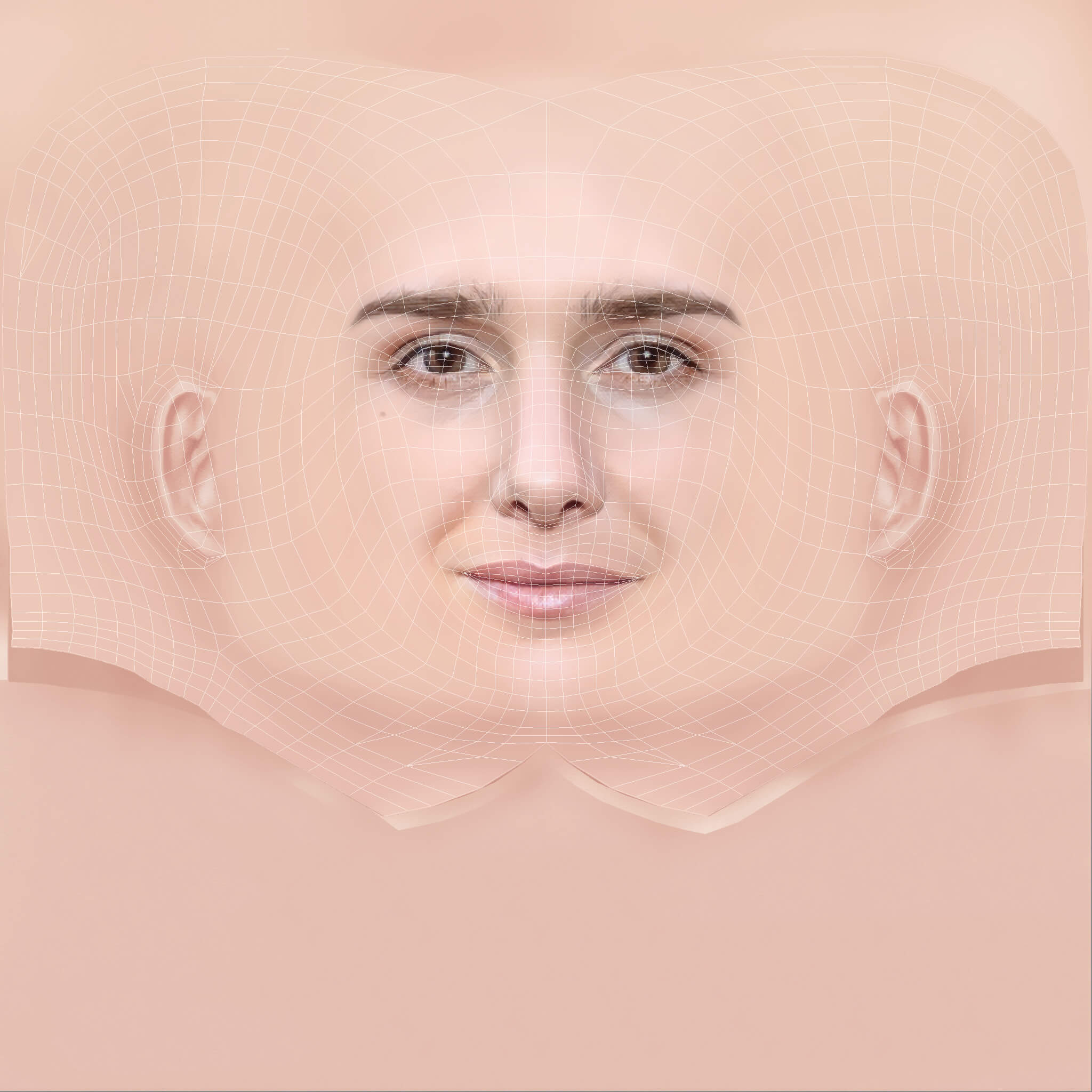 Addison Timlin Head - Low Poly Head for Game - No Hair 3D Model by ...