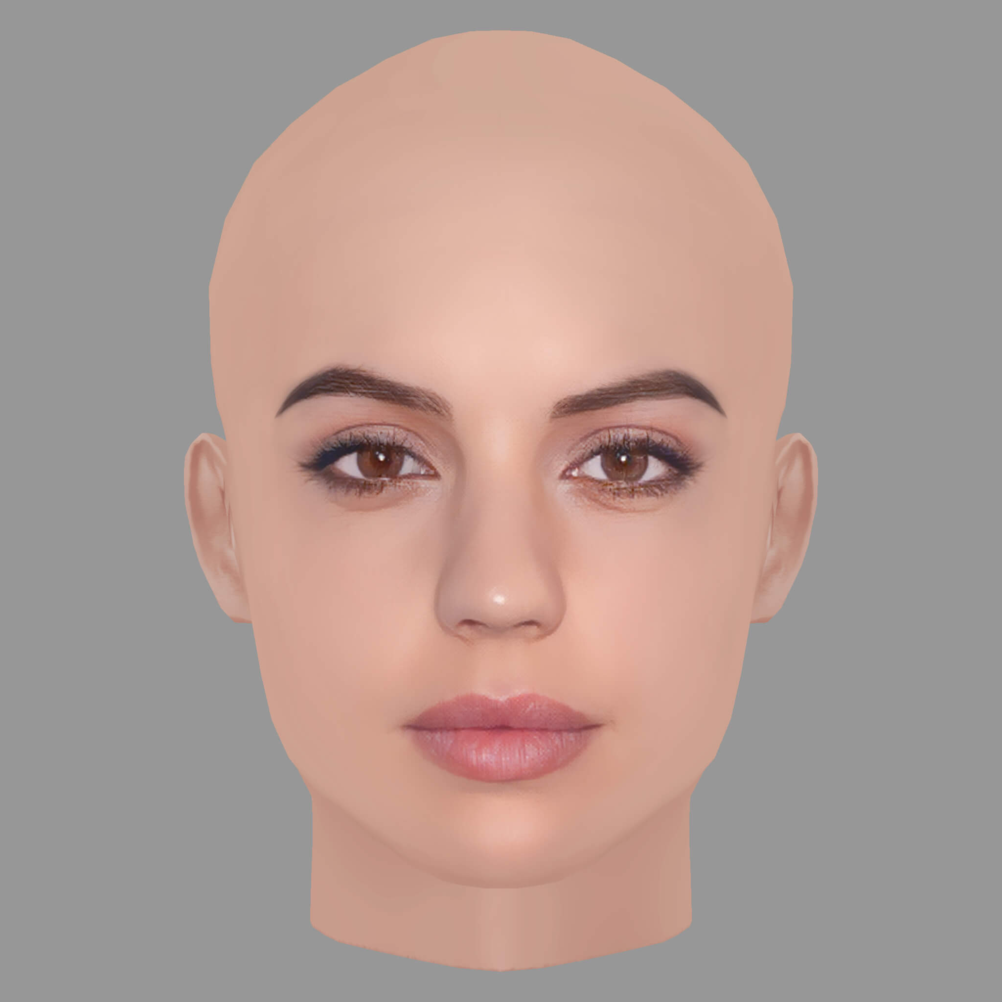 Adelaide Kane Head - No Hair - Low Poly Head for Game 3D Model by ...