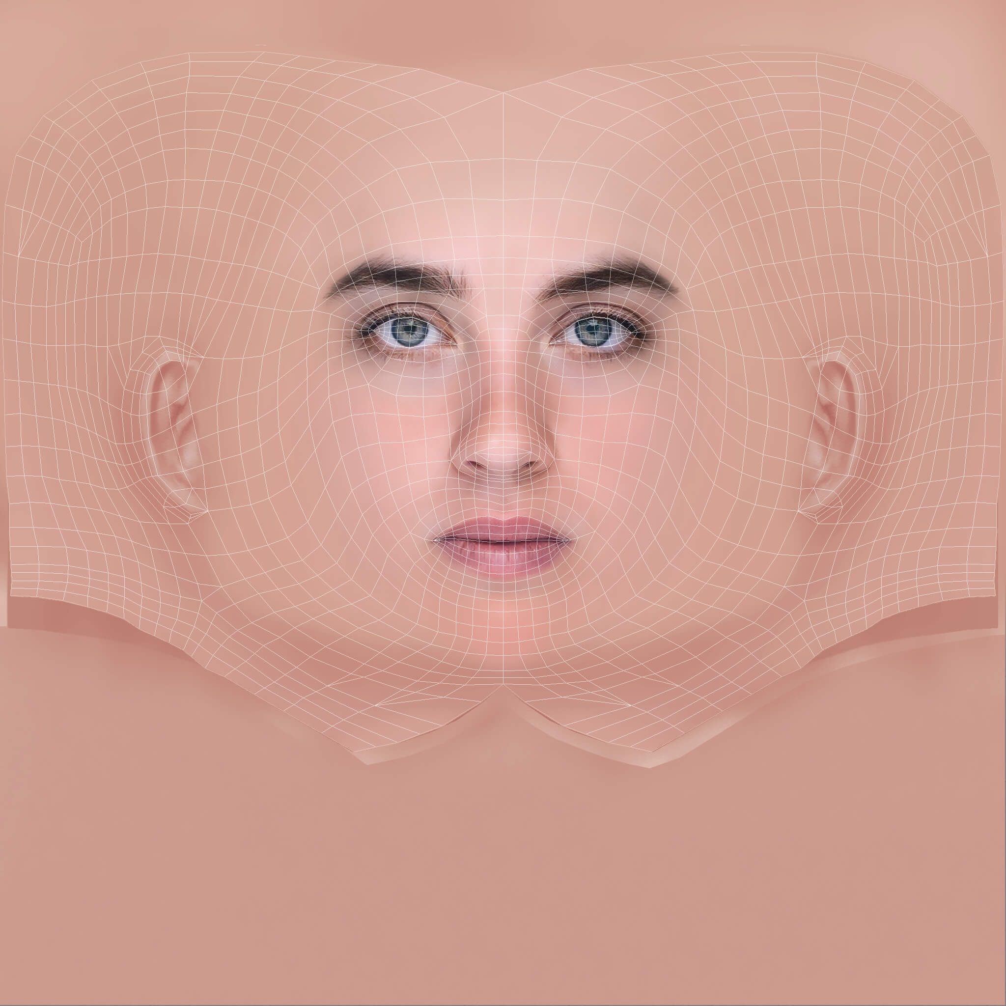 Adele Haenel Head - No Hair - Low Poly Head for Game 3D Model by Nammichael