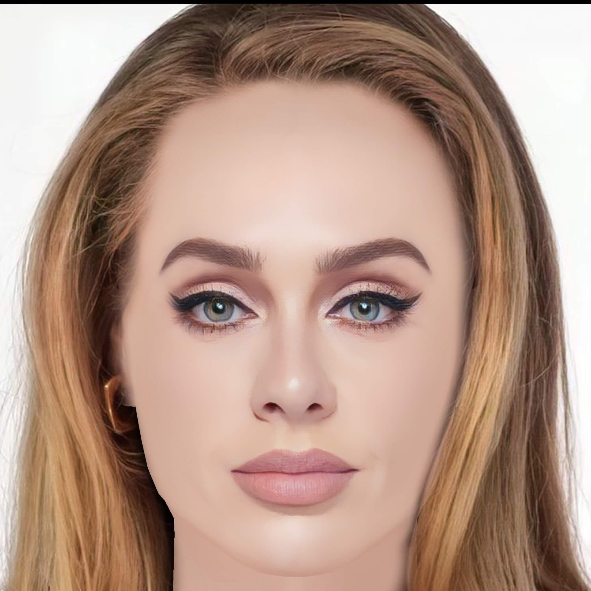 Adele Head - No Hair - Low Poly Head for Game 3D Model by Nammichael