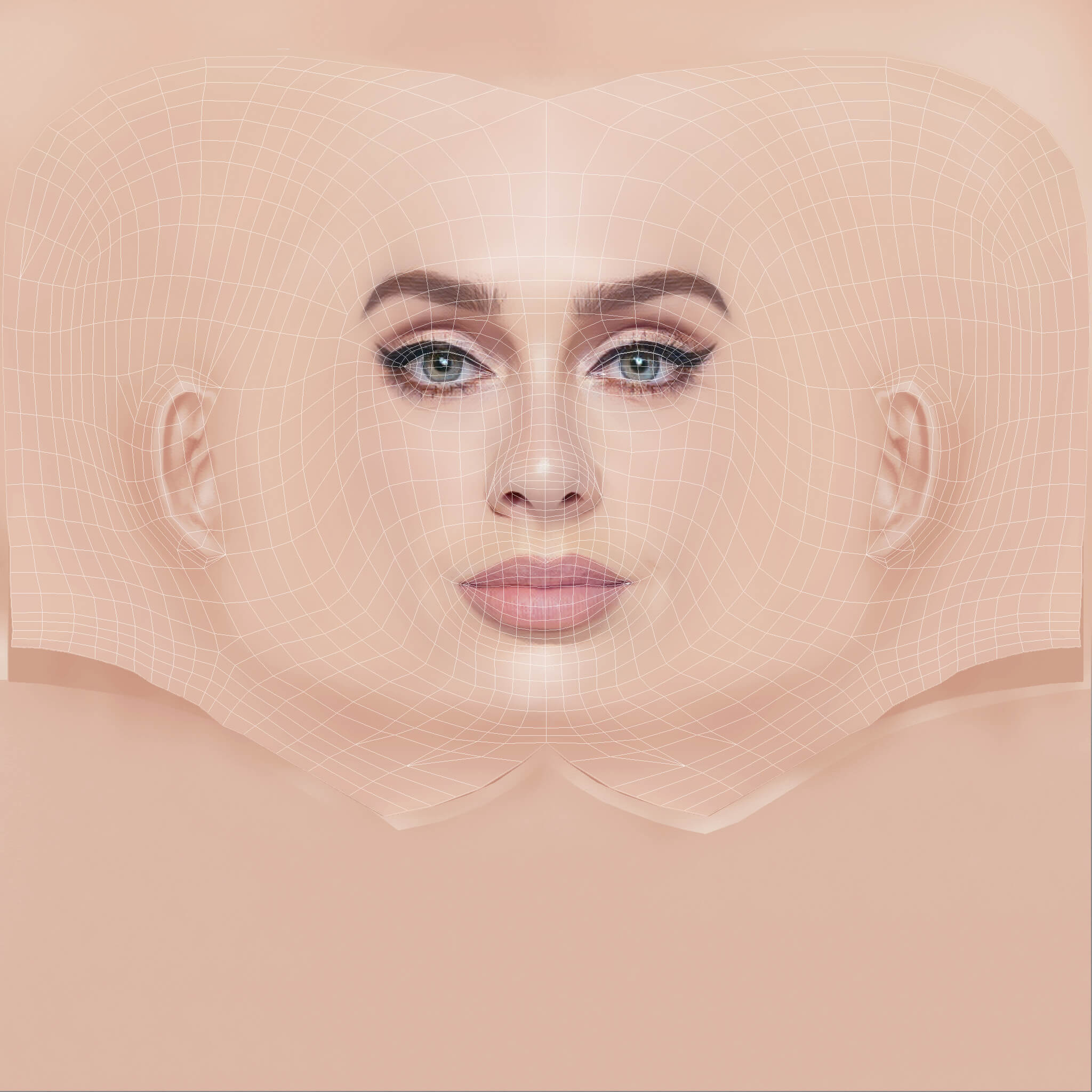 Adele Head - No Hair - Low Poly Head for Game 3D Model by Nammichael
