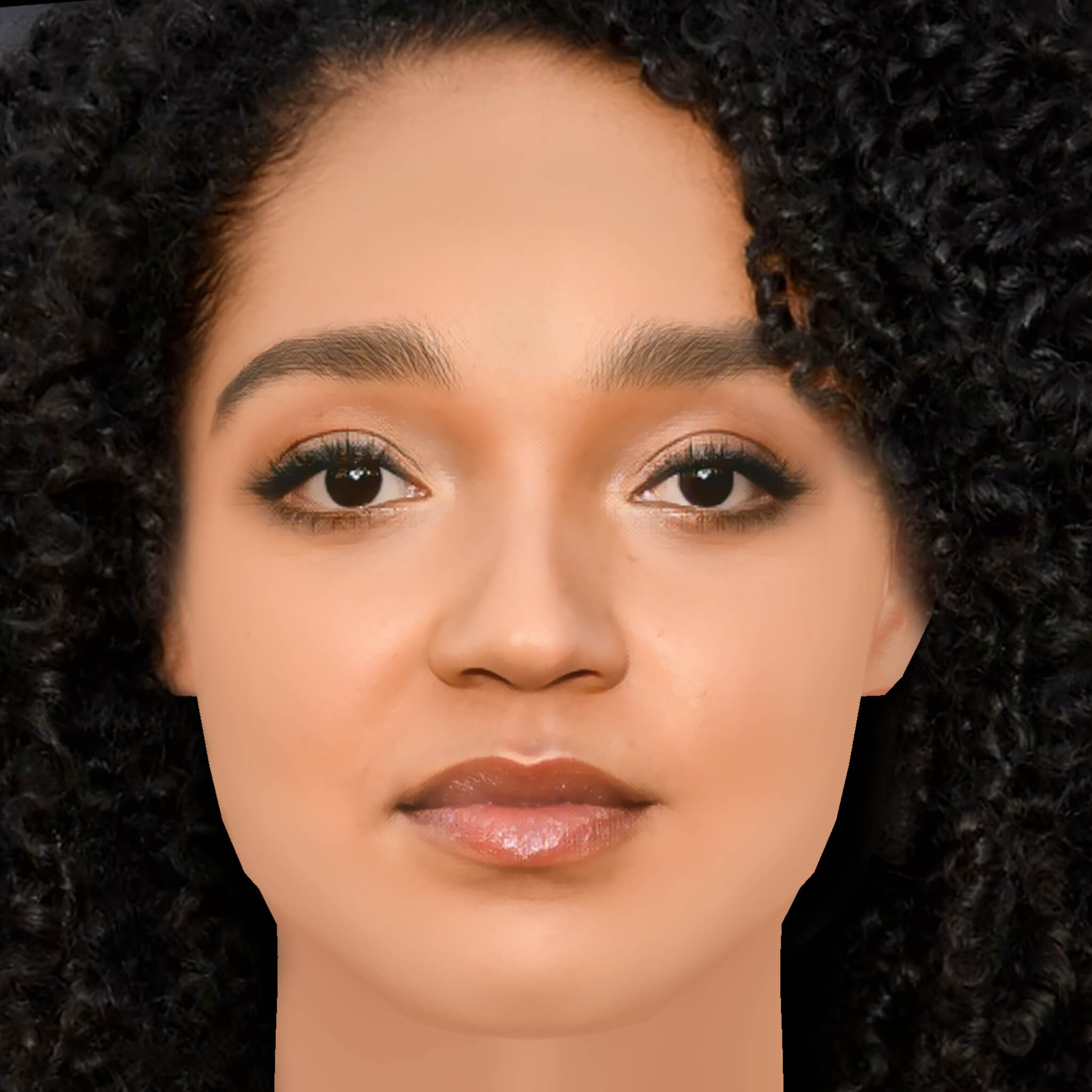 Aisha Dee Head - No Hair - Low Poly Head for Game 3D Model by Nammichael