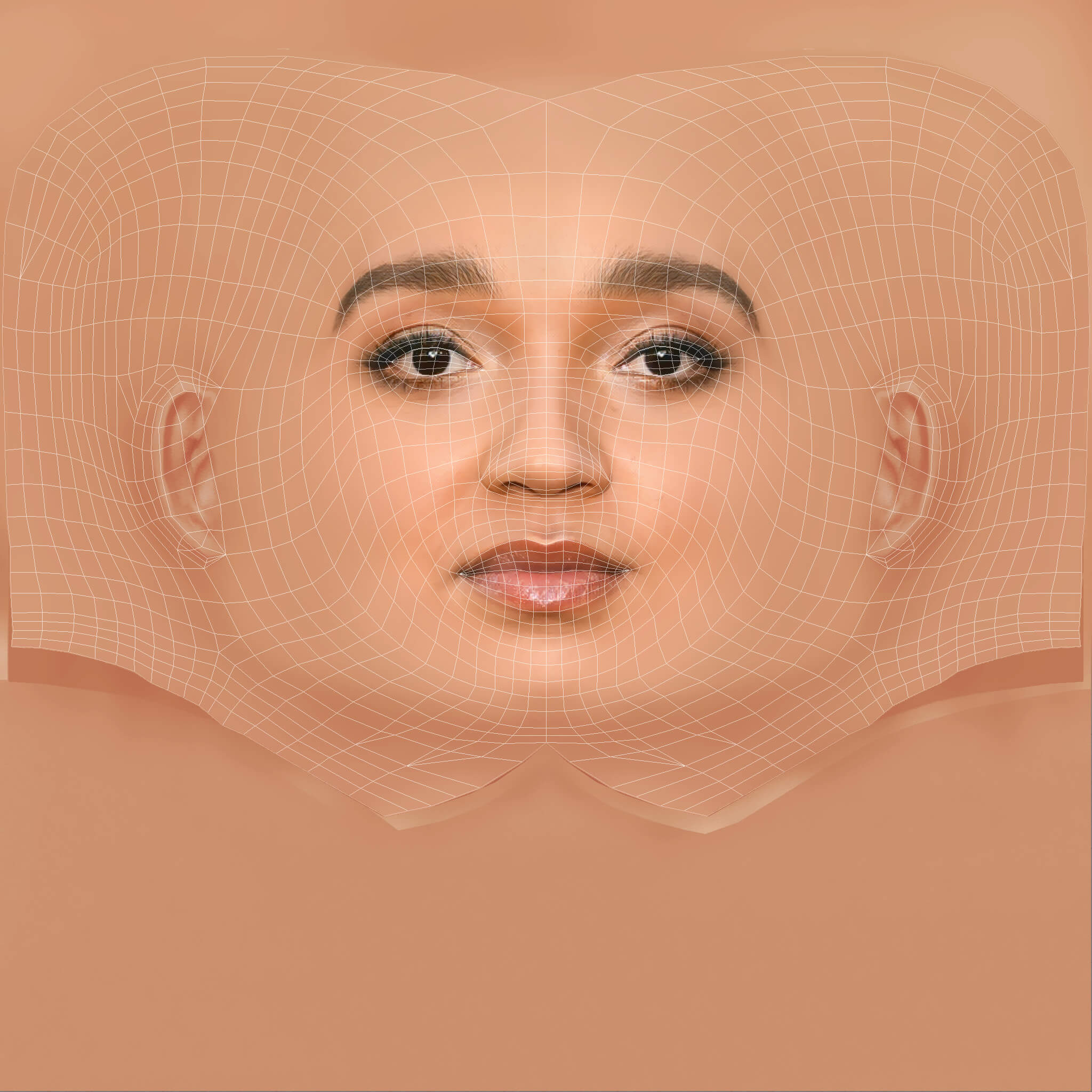 Aisha Dee Head - No Hair - Low Poly Head for Game 3D Model by Nammichael