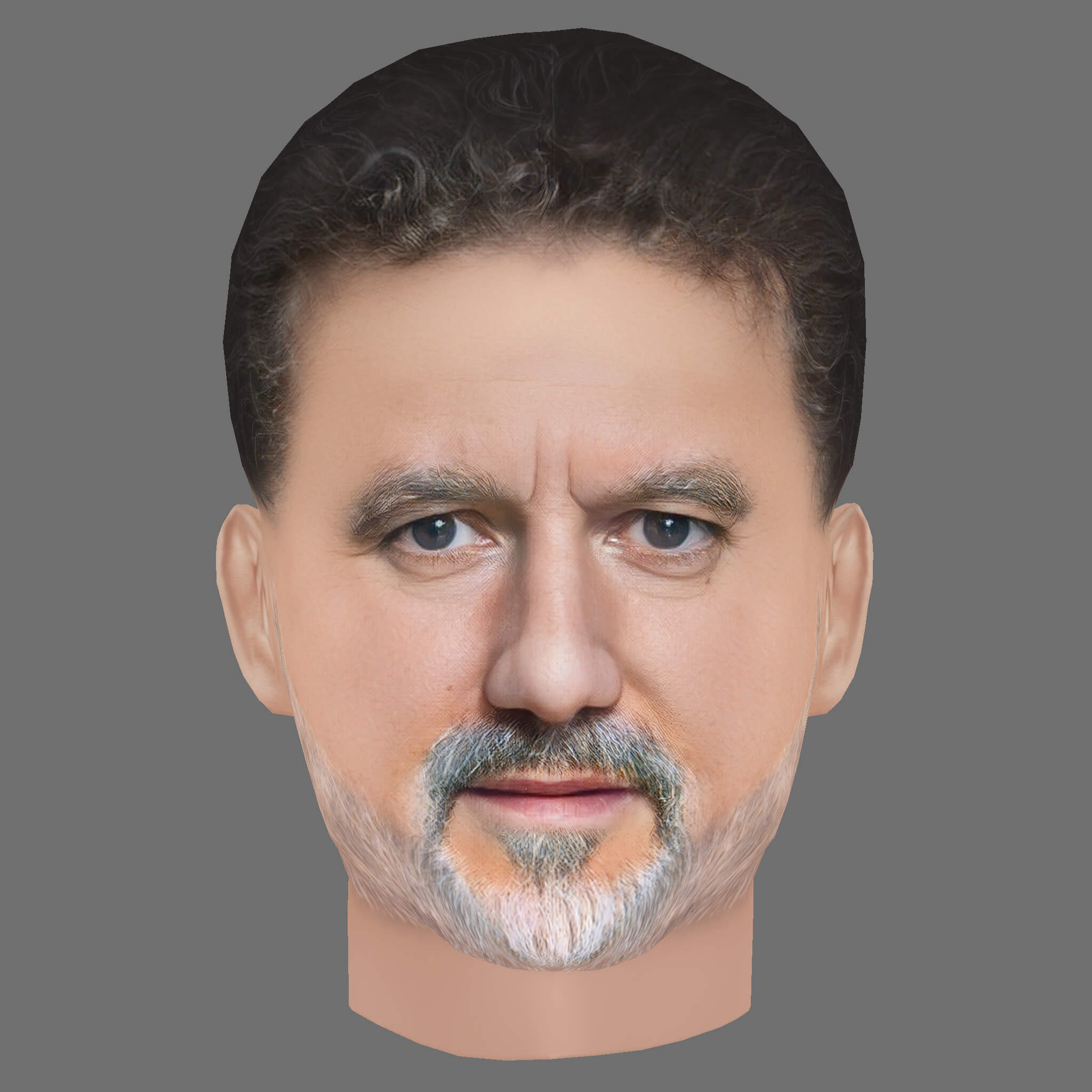 Al Nedjari Head - Low Poly Head for Game 3D Model by Nammichael