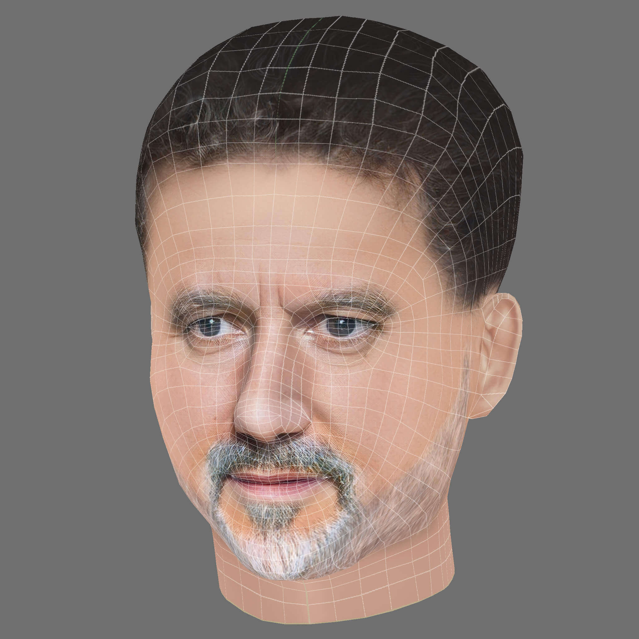 Al Nedjari Head - Low Poly Head for Game 3D Model by Nammichael