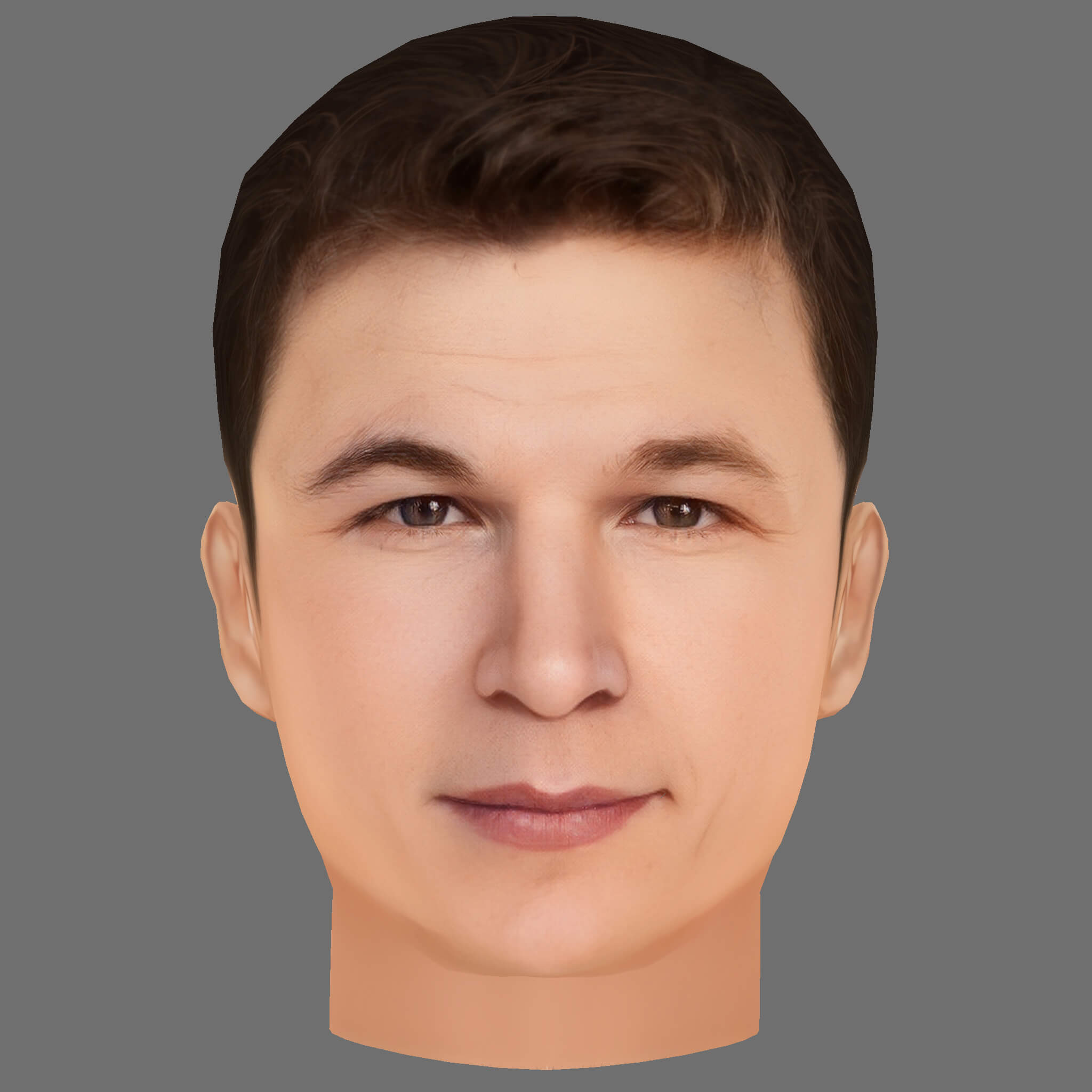 Alec Utgoff Head - Low Poly Head for Game 3D Model by Nammichael