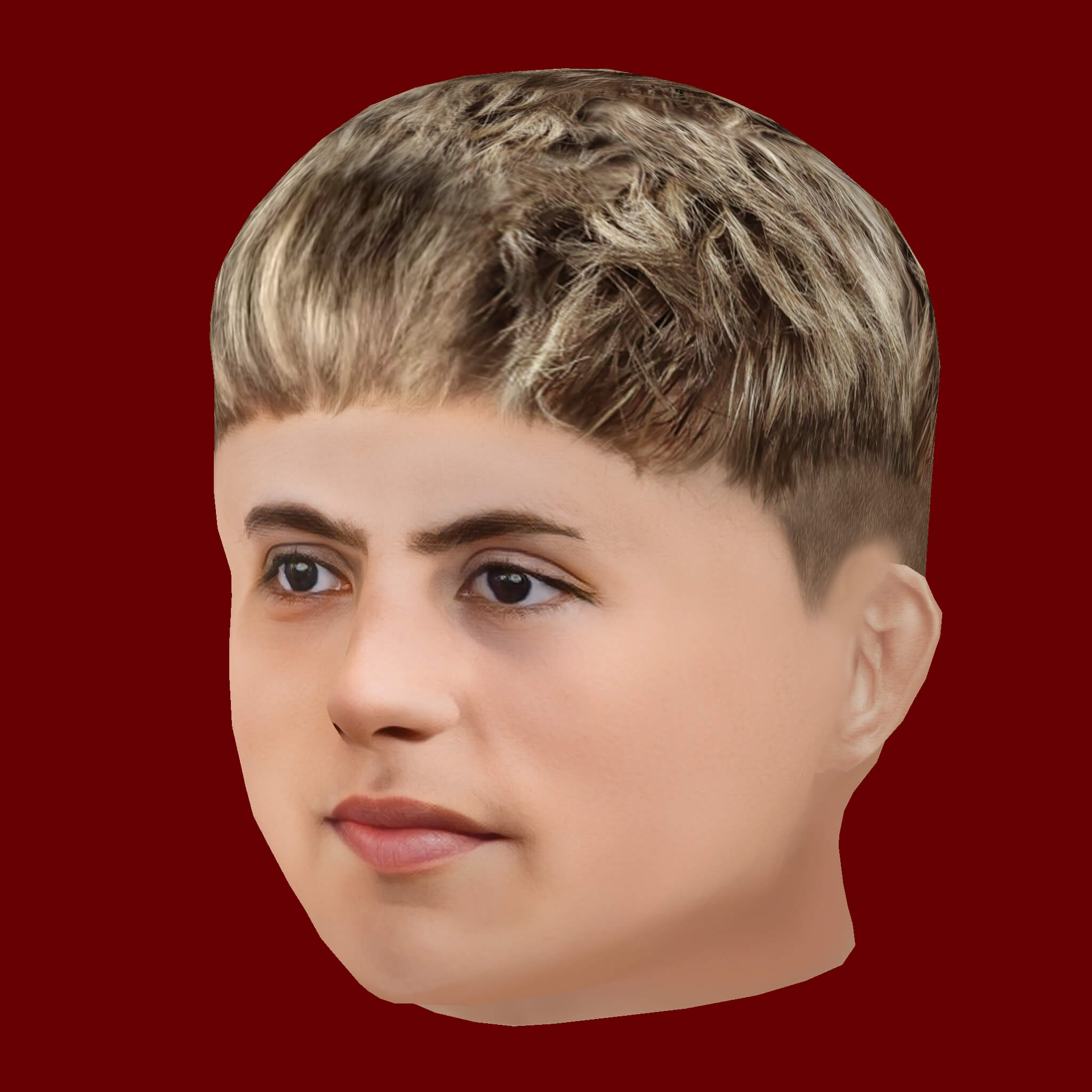 Alejandro Garnacho Head - Low Poly Head for Game 3D Model by Nammichael