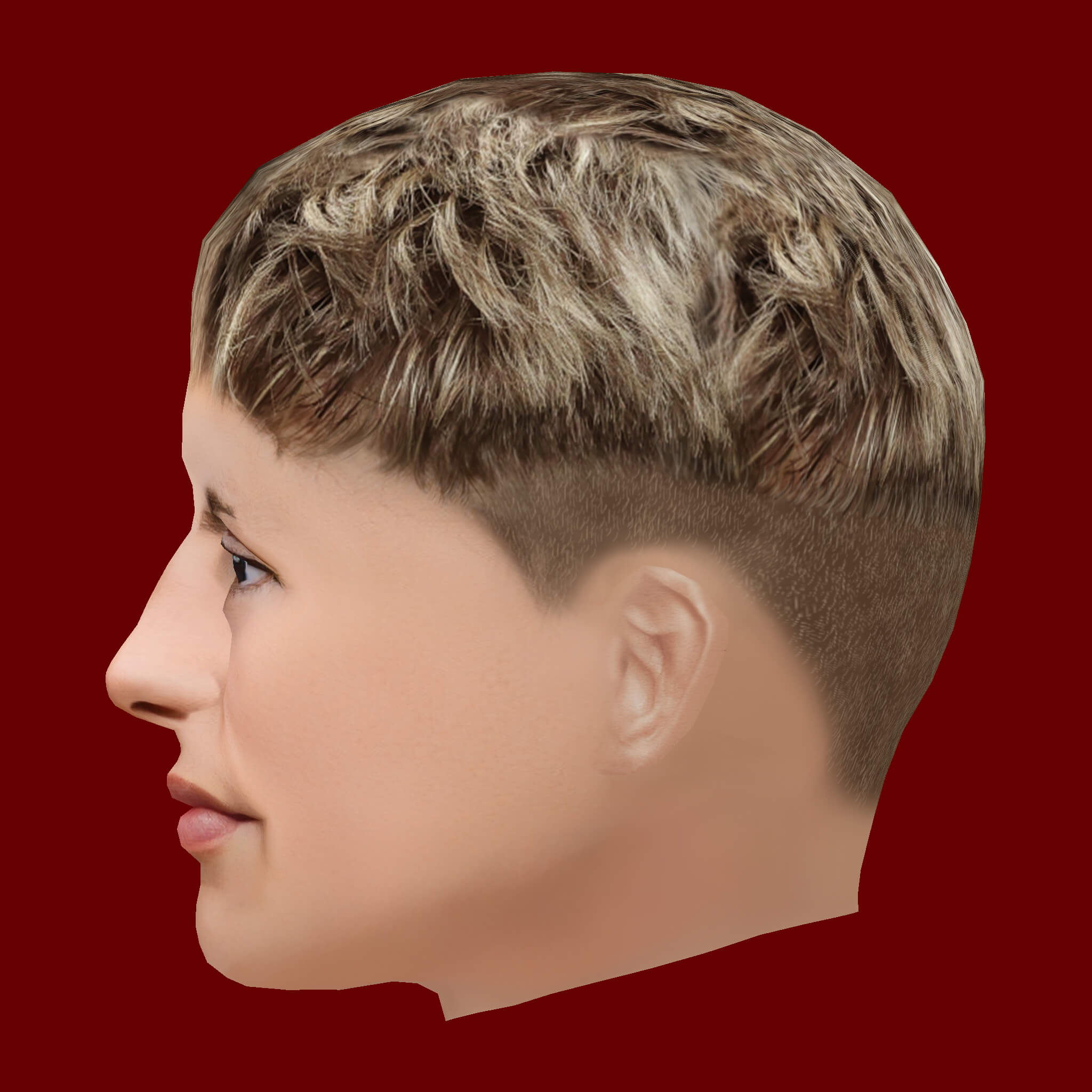 Alejandro Garnacho Head - Low Poly Head for Game 3D Model by Nammichael