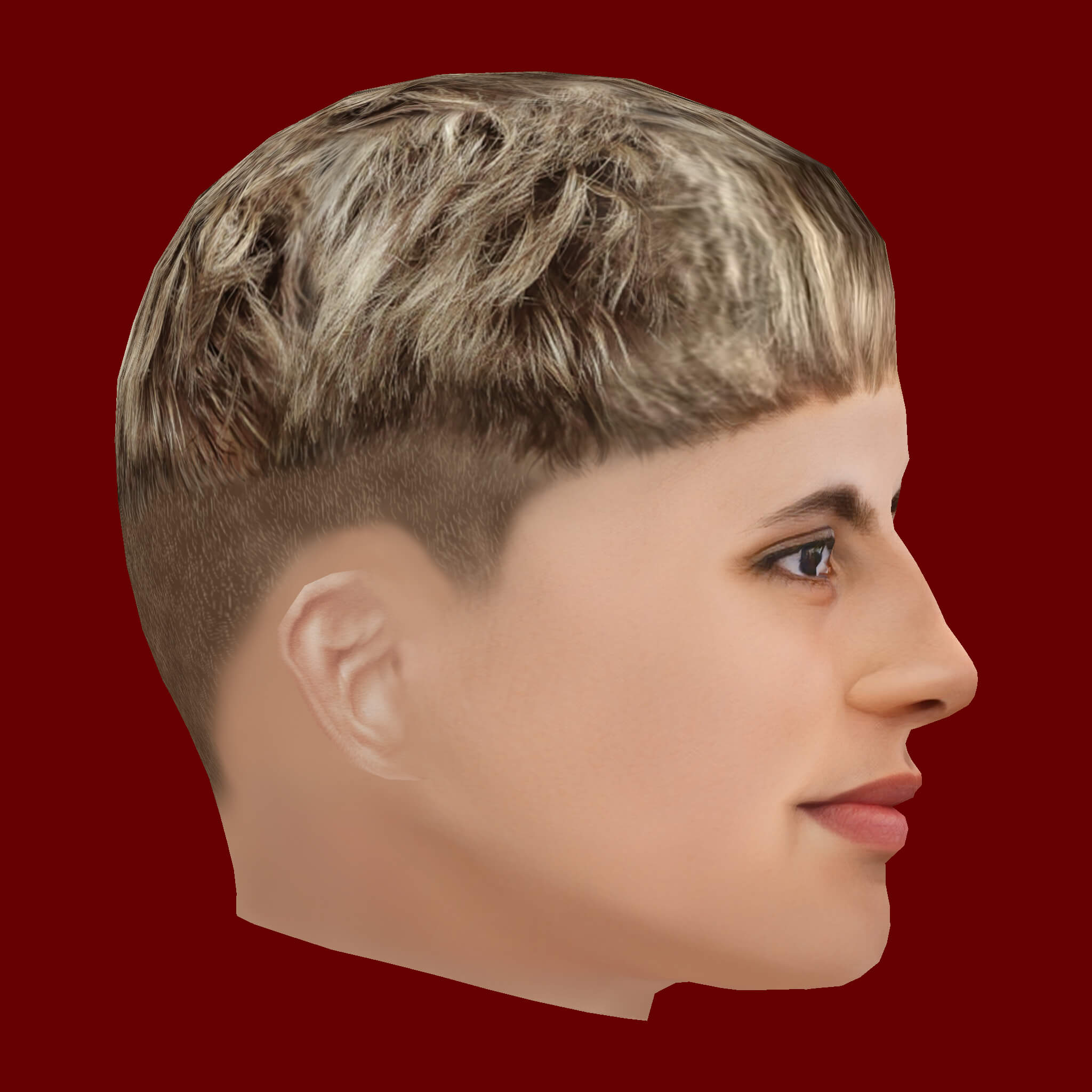 Alejandro Garnacho Head - Low Poly Head for Game 3D Model by Nammichael