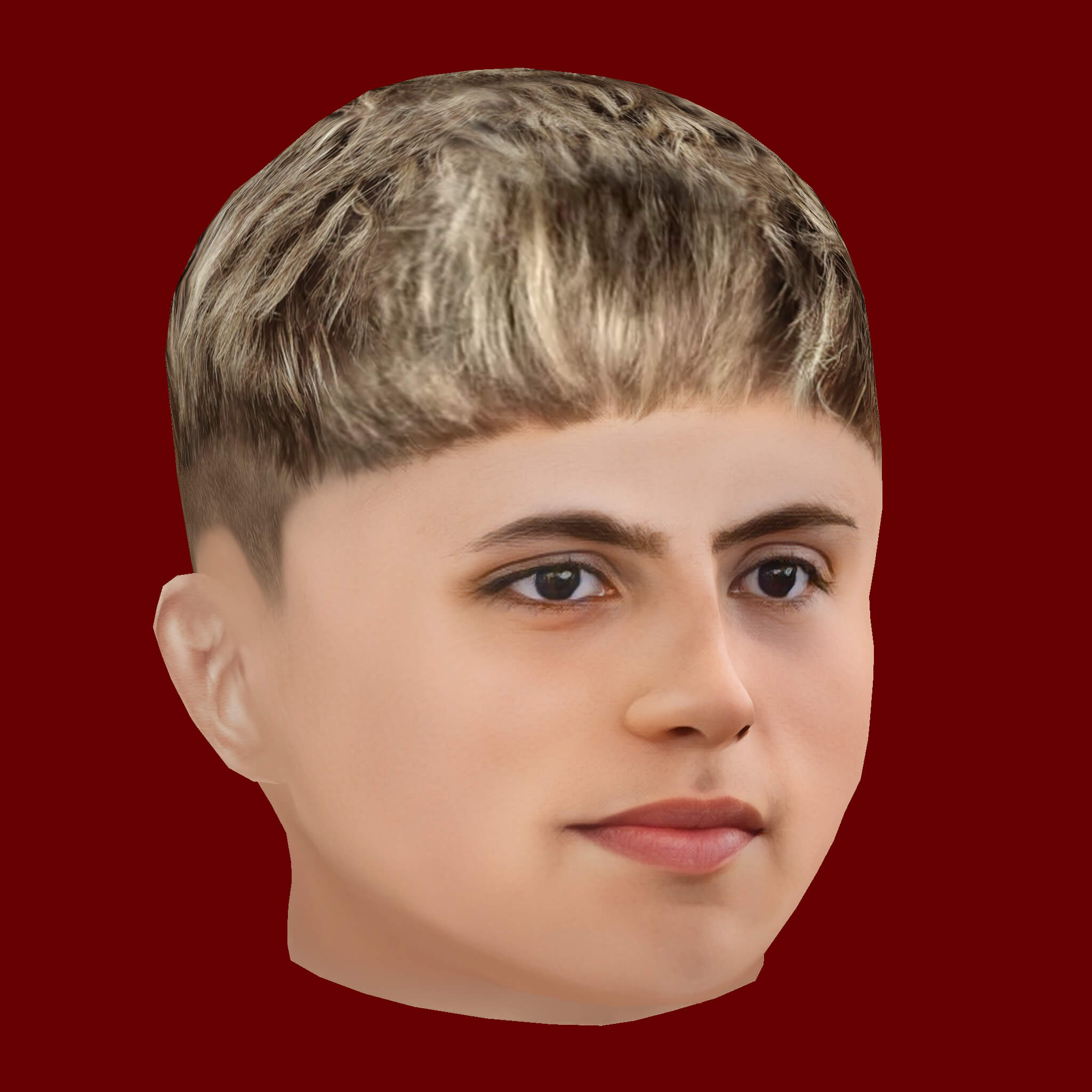 Alejandro Garnacho Head - Low Poly Head for Game 3D Model by Nammichael